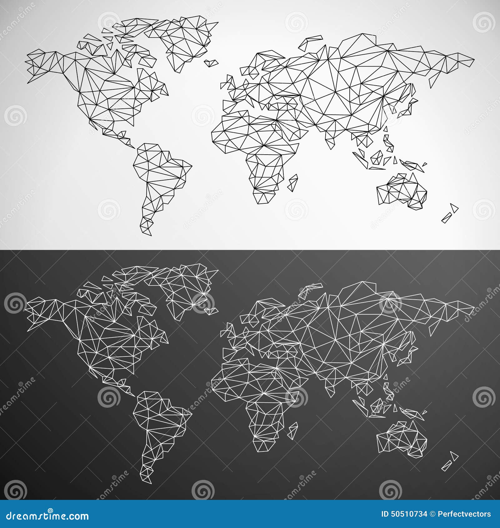 Vector Low Poly World Map stock vector. Illustration of politic - 50510734 Vector Low Poly World Map stock vector. Illustration of politic - 50510734