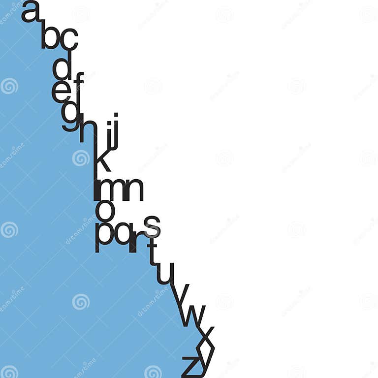 Vector Lowercase Typography Stock Vector - Illustration of background ...