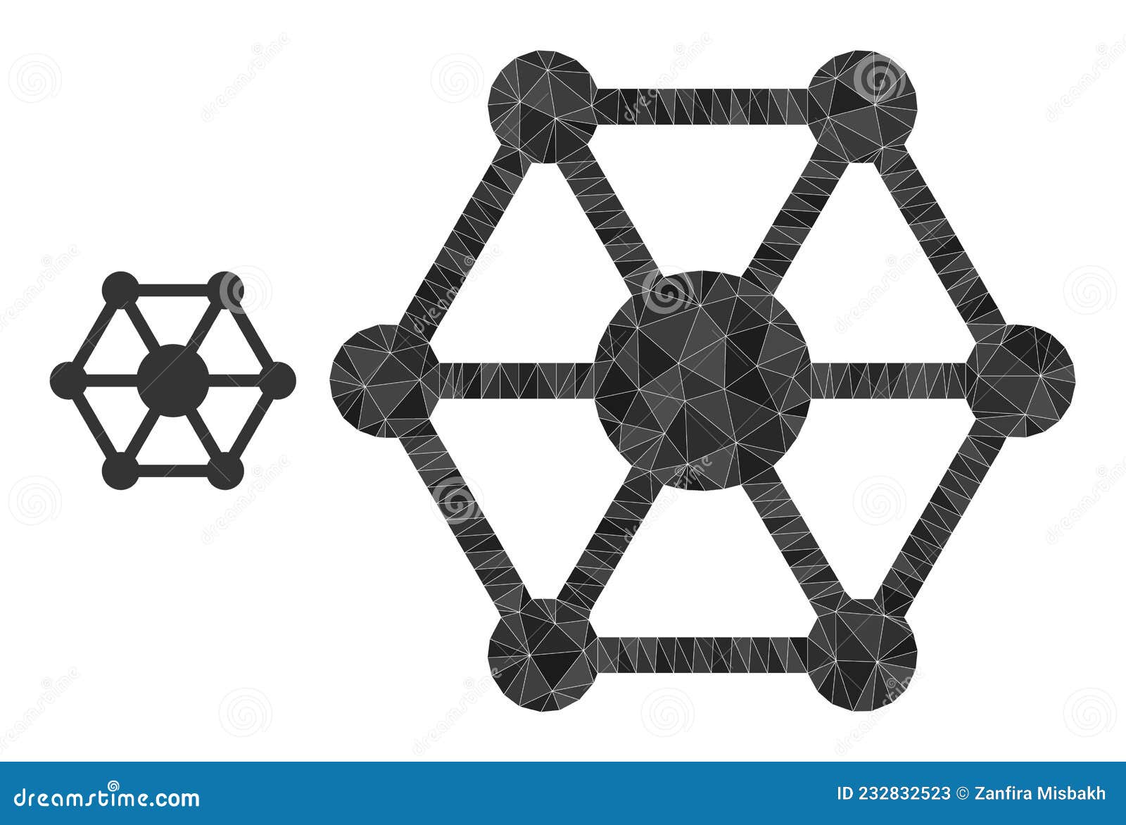 Vector Lowpoly IoT Icon stock vector. Illustration of diagram - 232832523