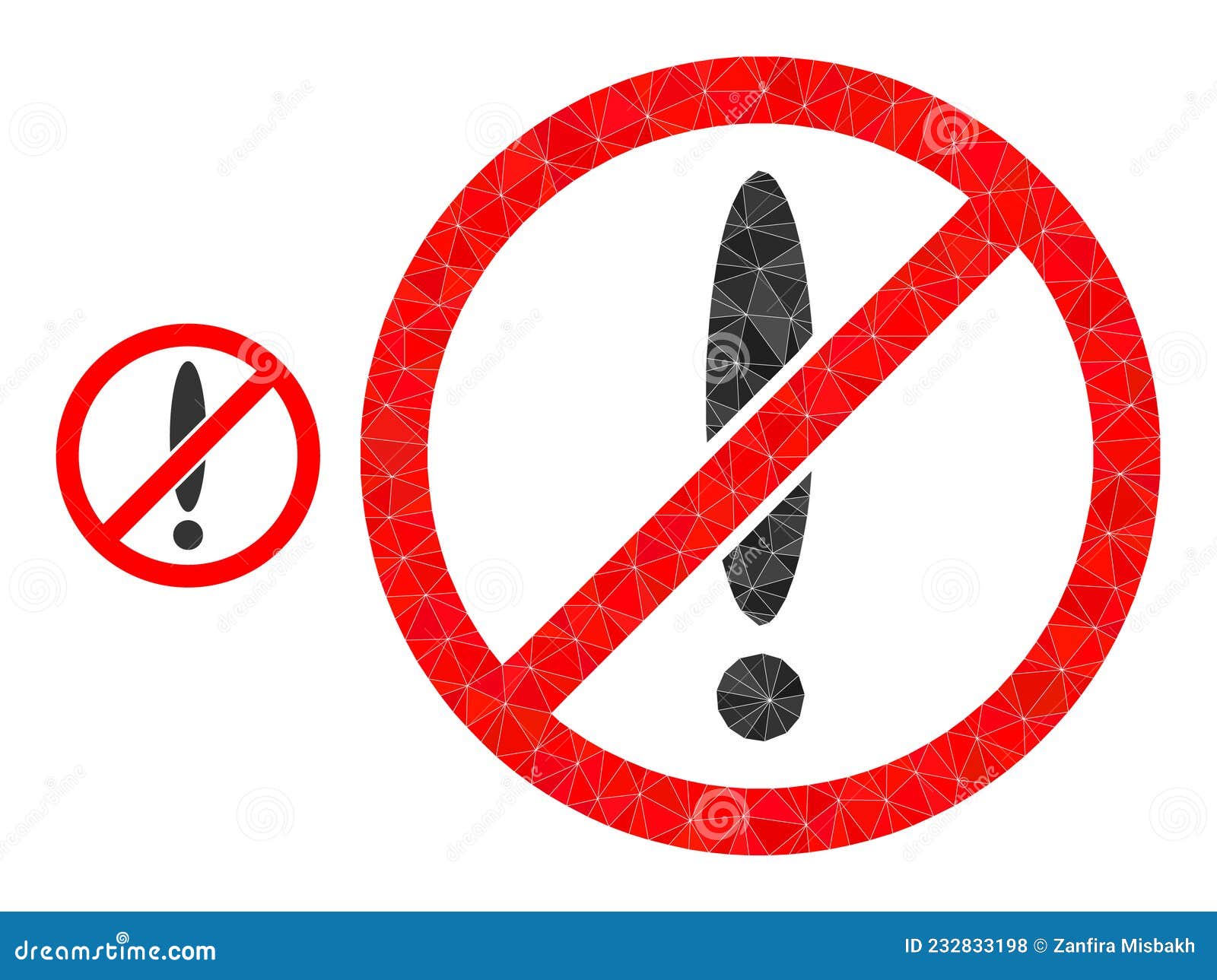 Vector Lowpoly No Problem Icon Stock Vector - Illustration of combined ...