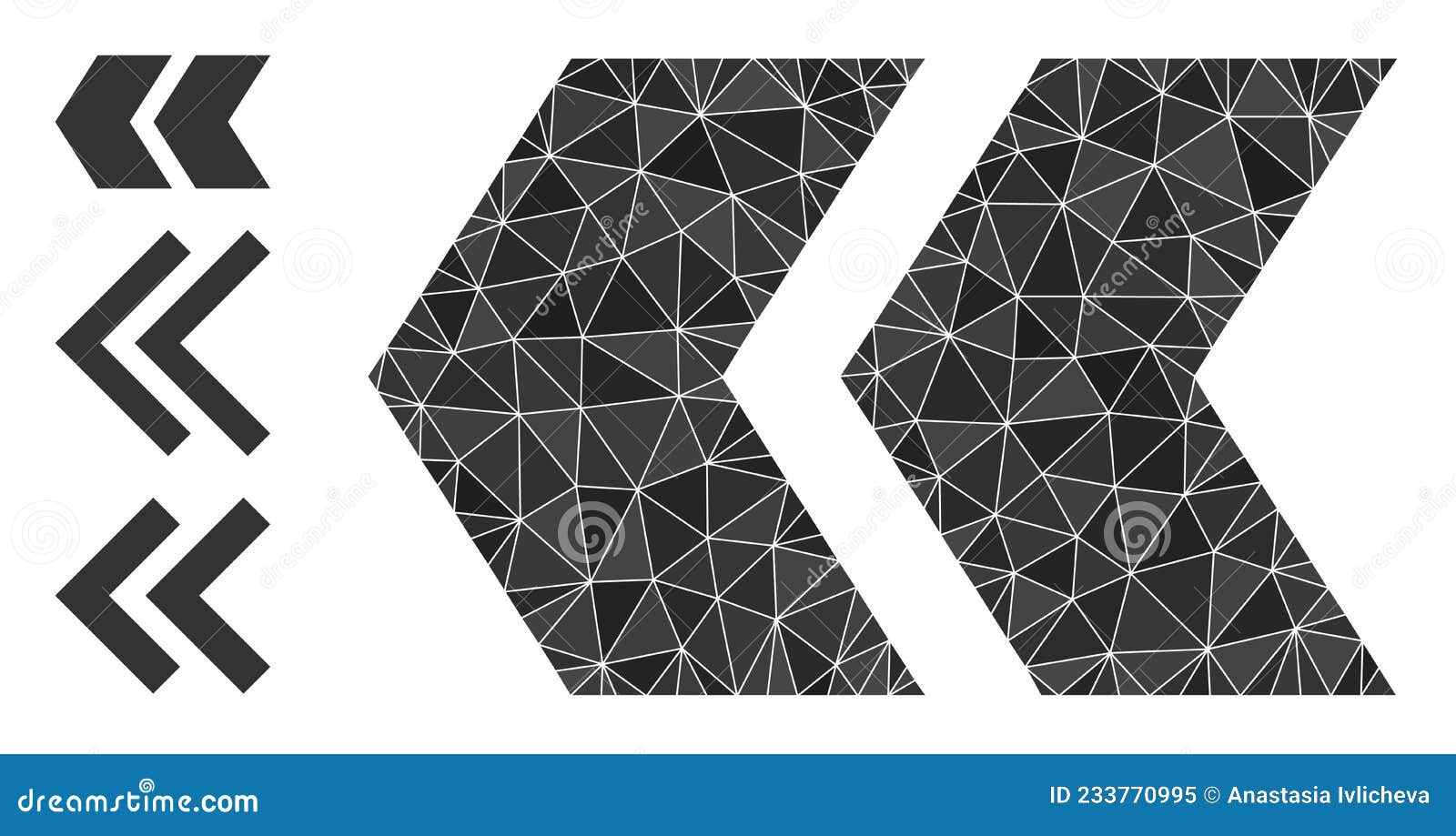 Vector Lowpoly Shift Left Icon with Bonus Icons Stock Vector ...