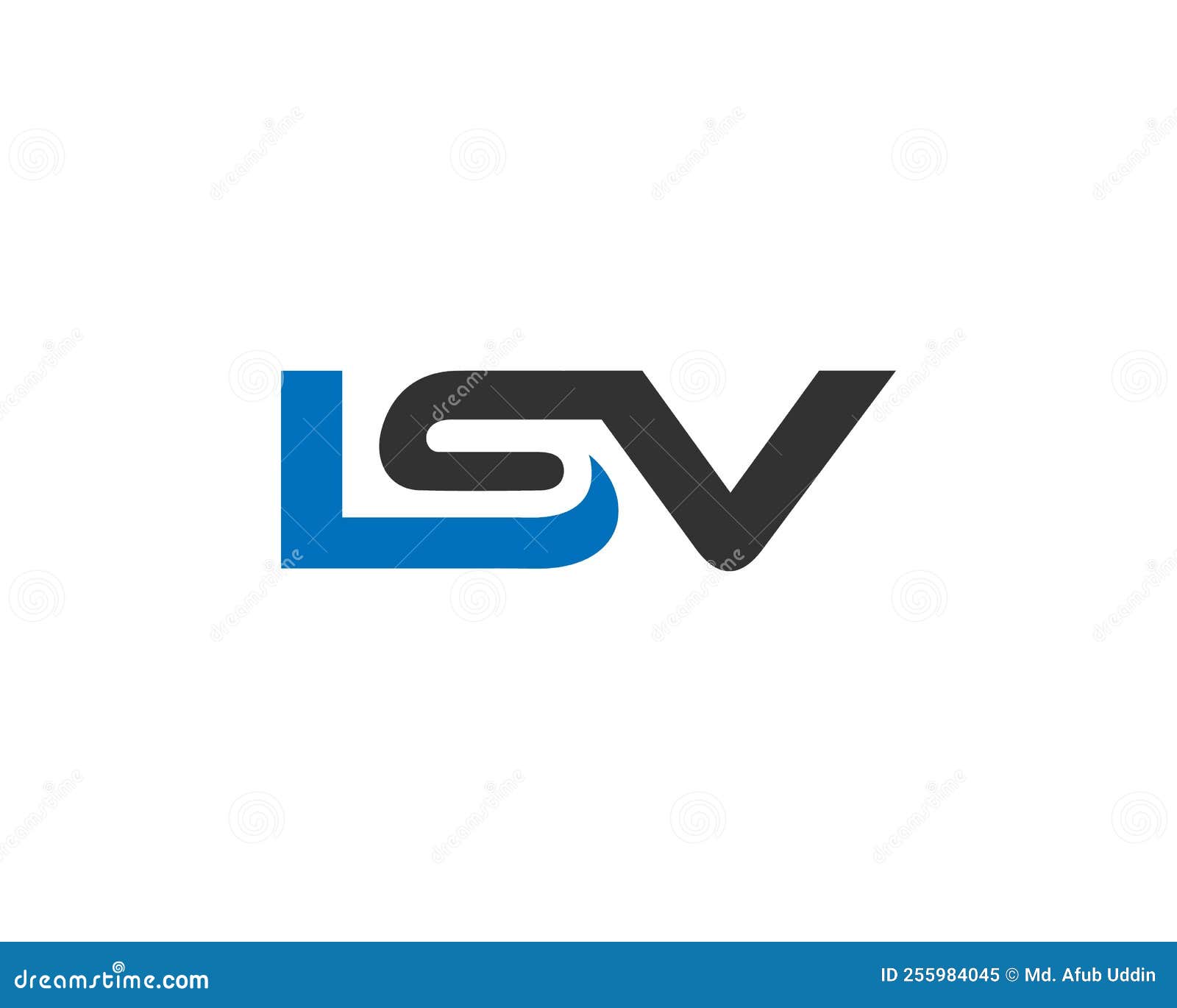 Vector LSV Letter Concept Logo Design Stock Vector - Illustration of ...