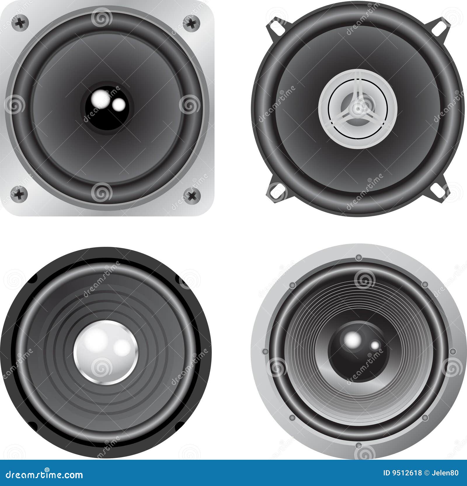 Vector luidspreker vector illustratie. Illustration of resonantie - 9512618