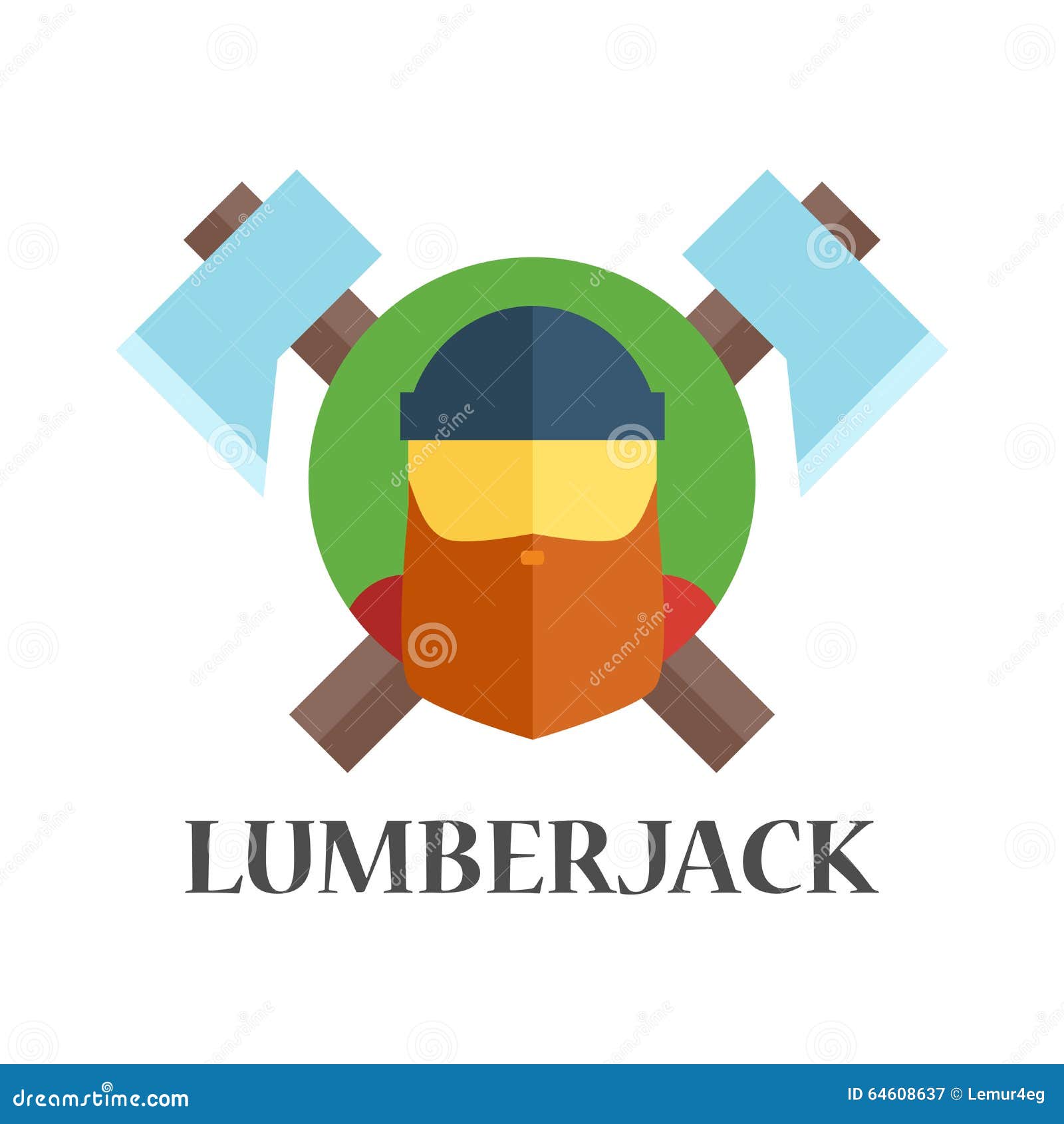 Vector lumberjack logo stock vector. Illustration of jack - 64608637
