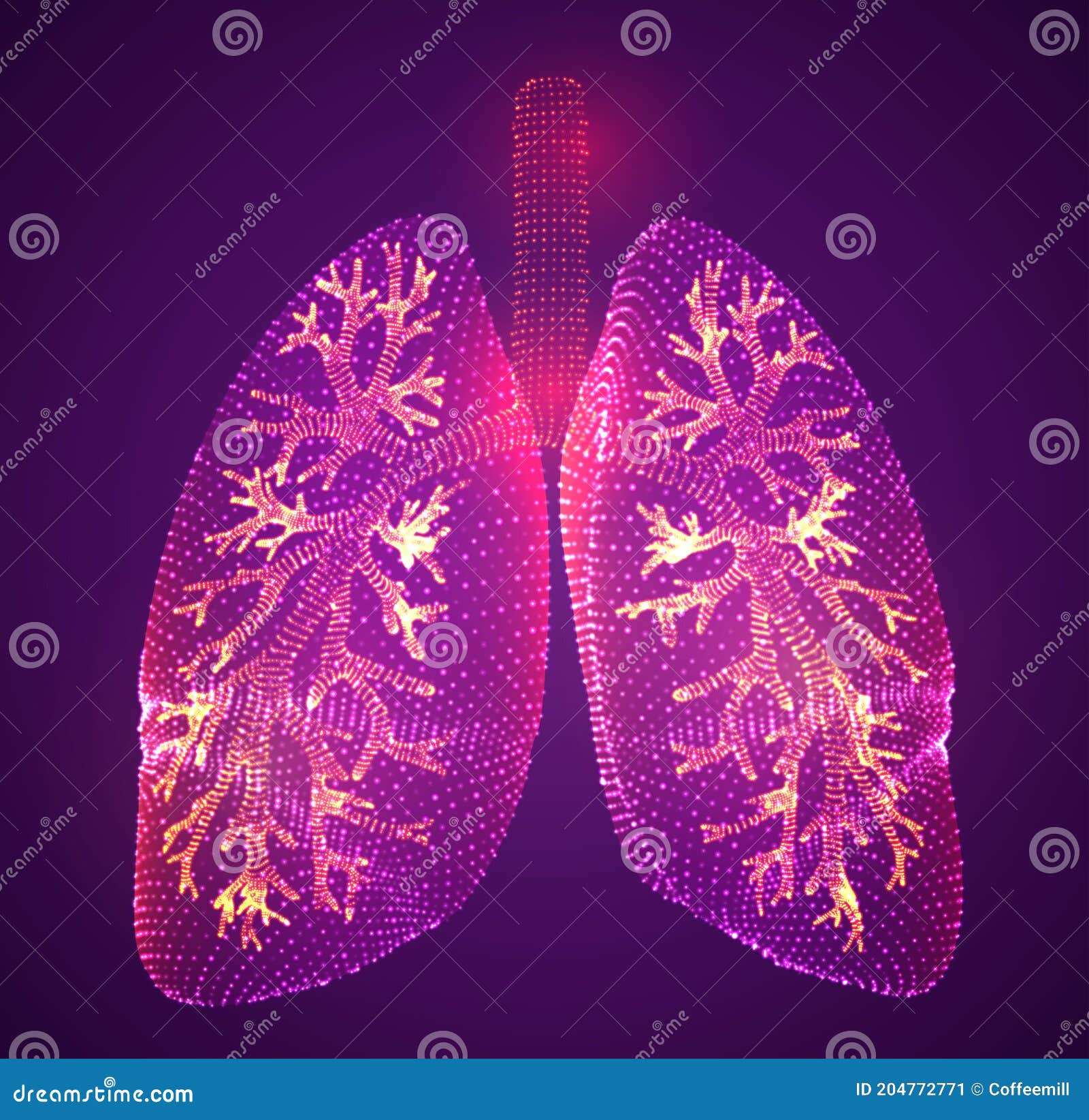 Vector Lungs and Bronchi. Vector Design Stock Vector - Illustration of ...