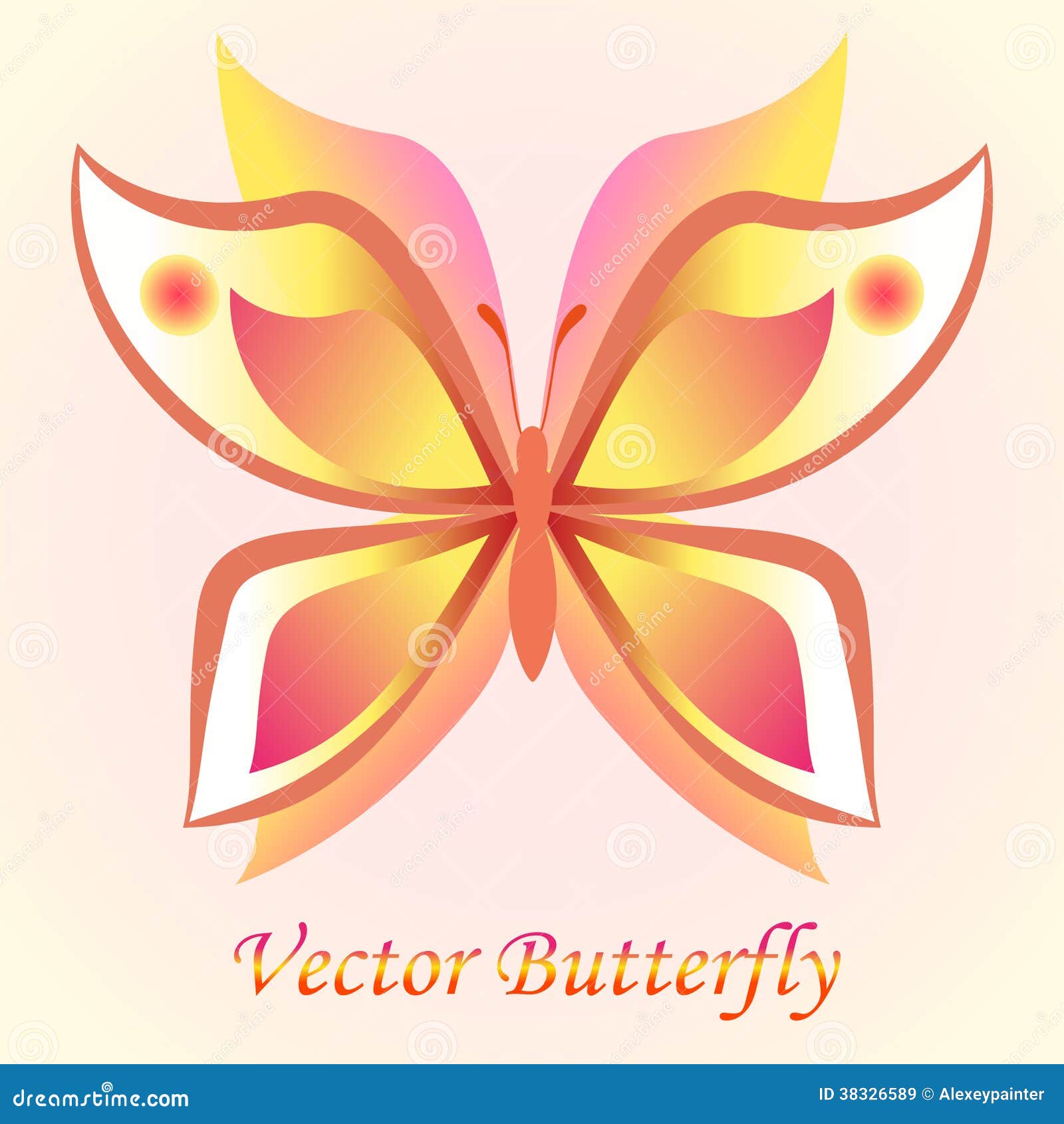 Vector Luxury Butterfly Background Design. Colorfull Concept Stock ...
