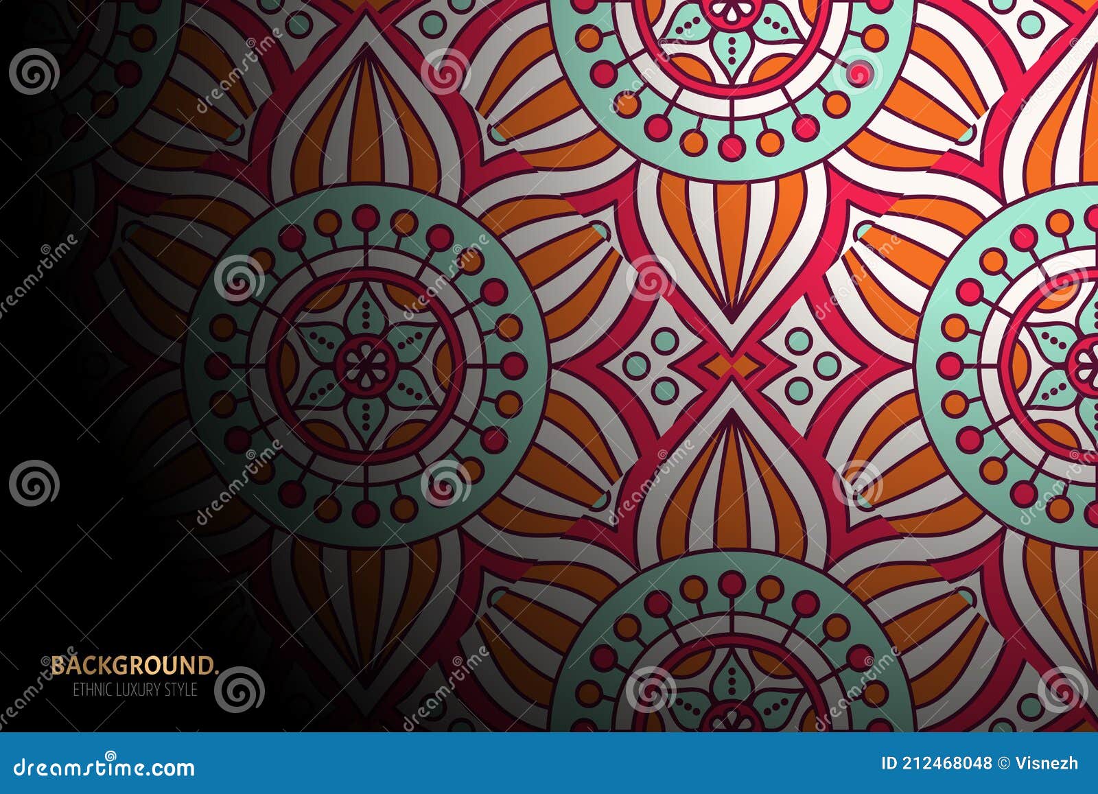 Vector Luxury Islamic Background with Mandala Stock Vector ...