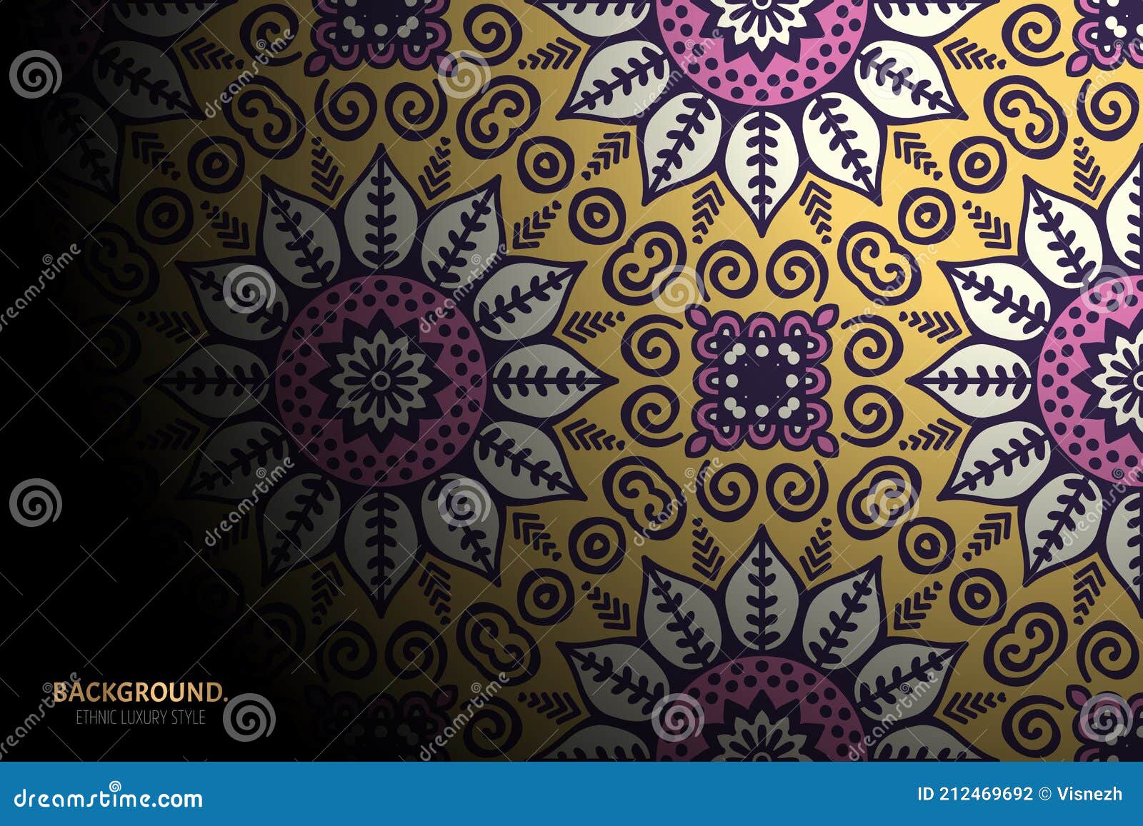 Vector Luxury Islamic Background with Mandala Stock Vector ...