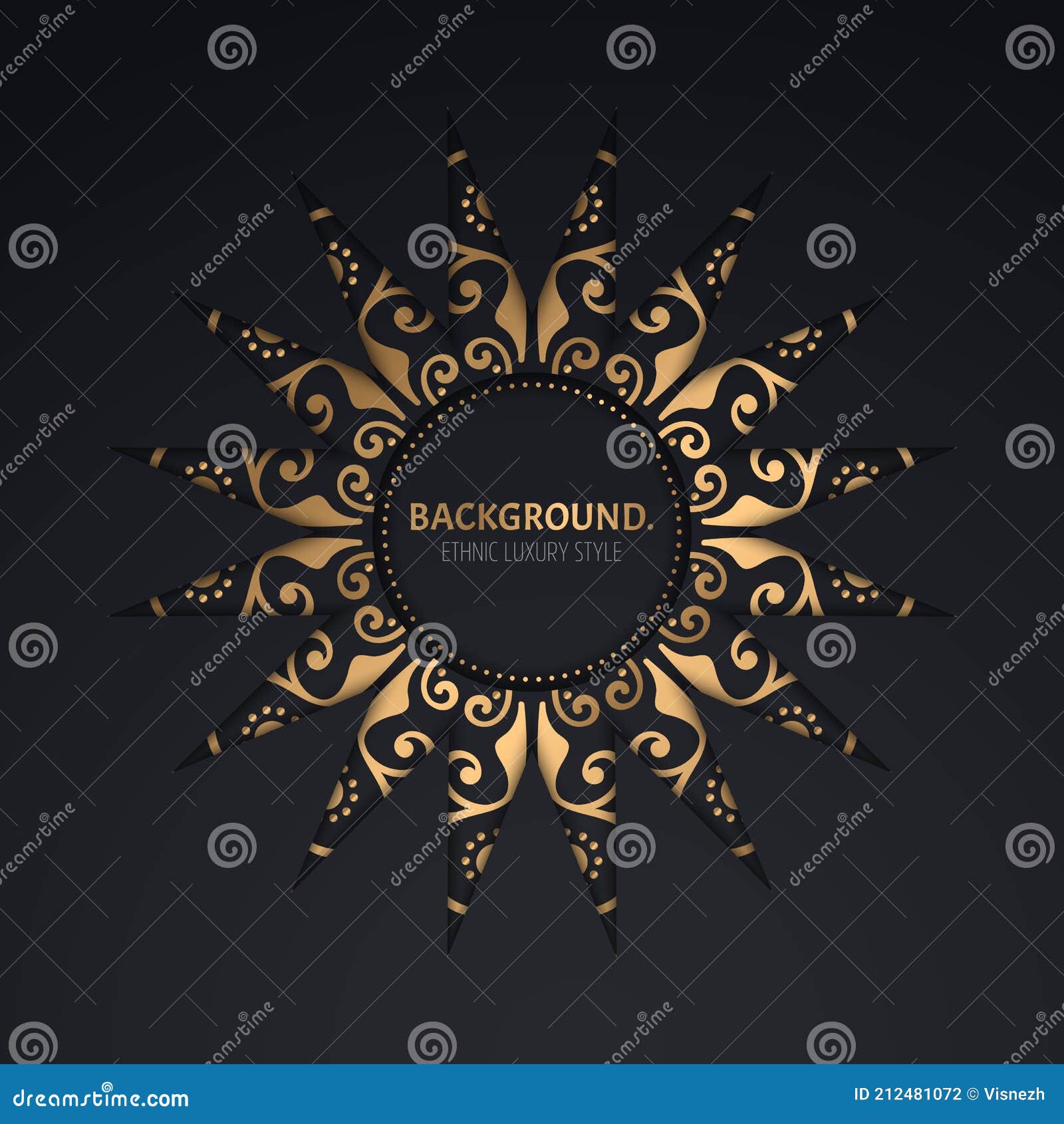 Vector Luxury Islamic Background with Mandala Stock Vector ...
