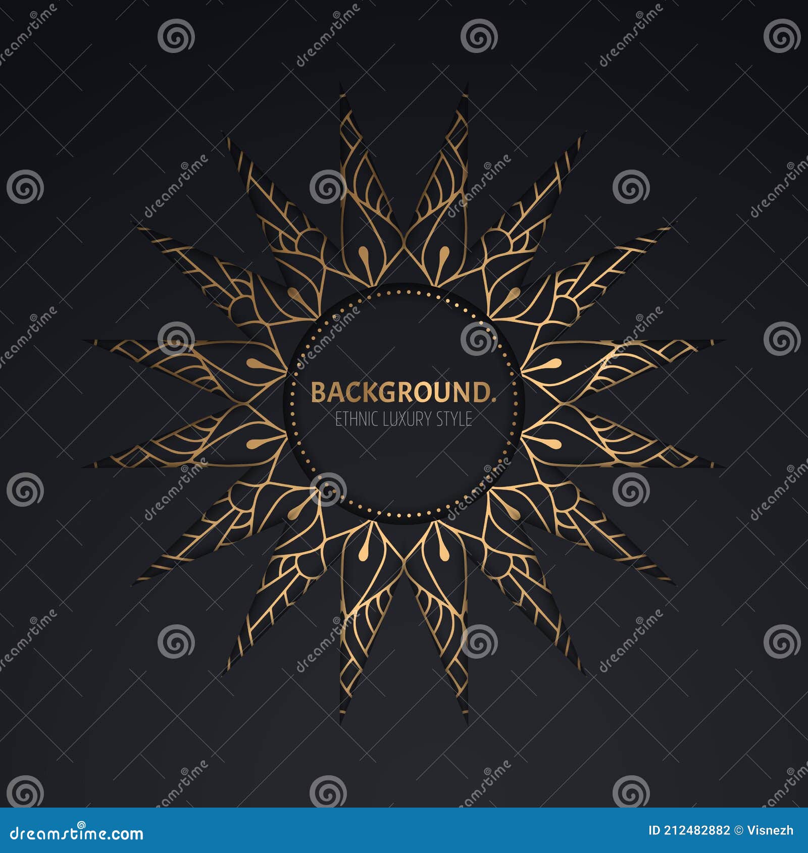 Vector Luxury Islamic Background with Mandala Stock Vector ...