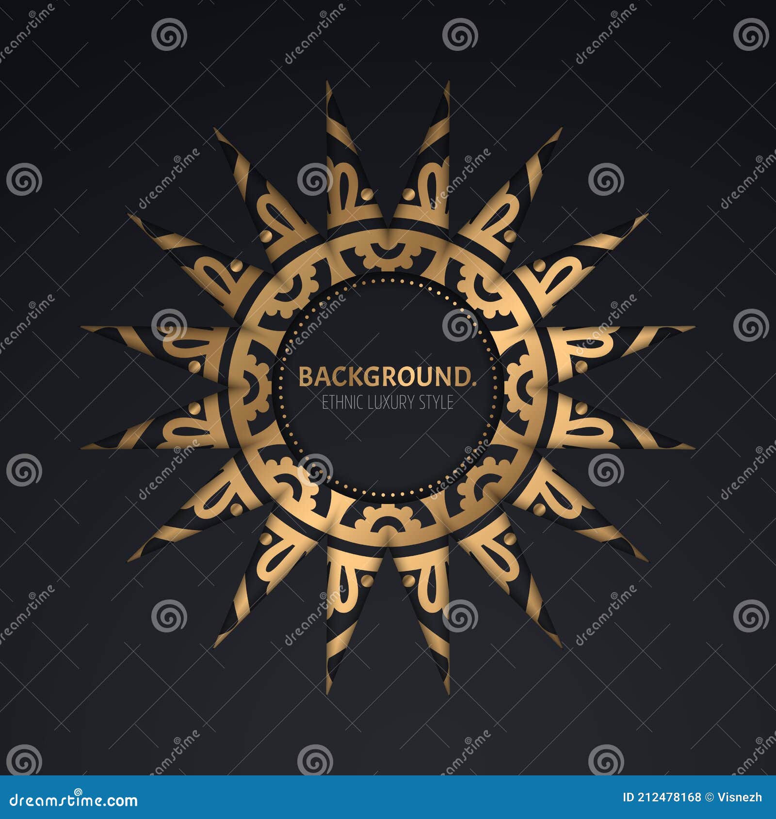 Vector Luxury Islamic Background with Mandala Stock Vector ...