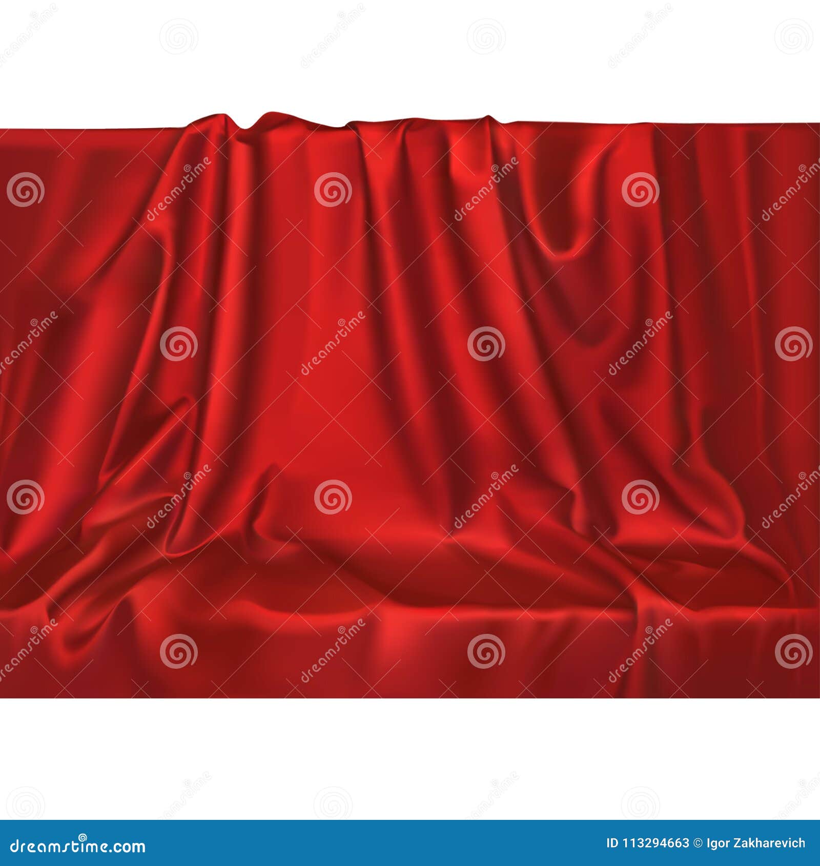 Vector Luxury Realistic Red Silk Satin Drape Textile Background ...
