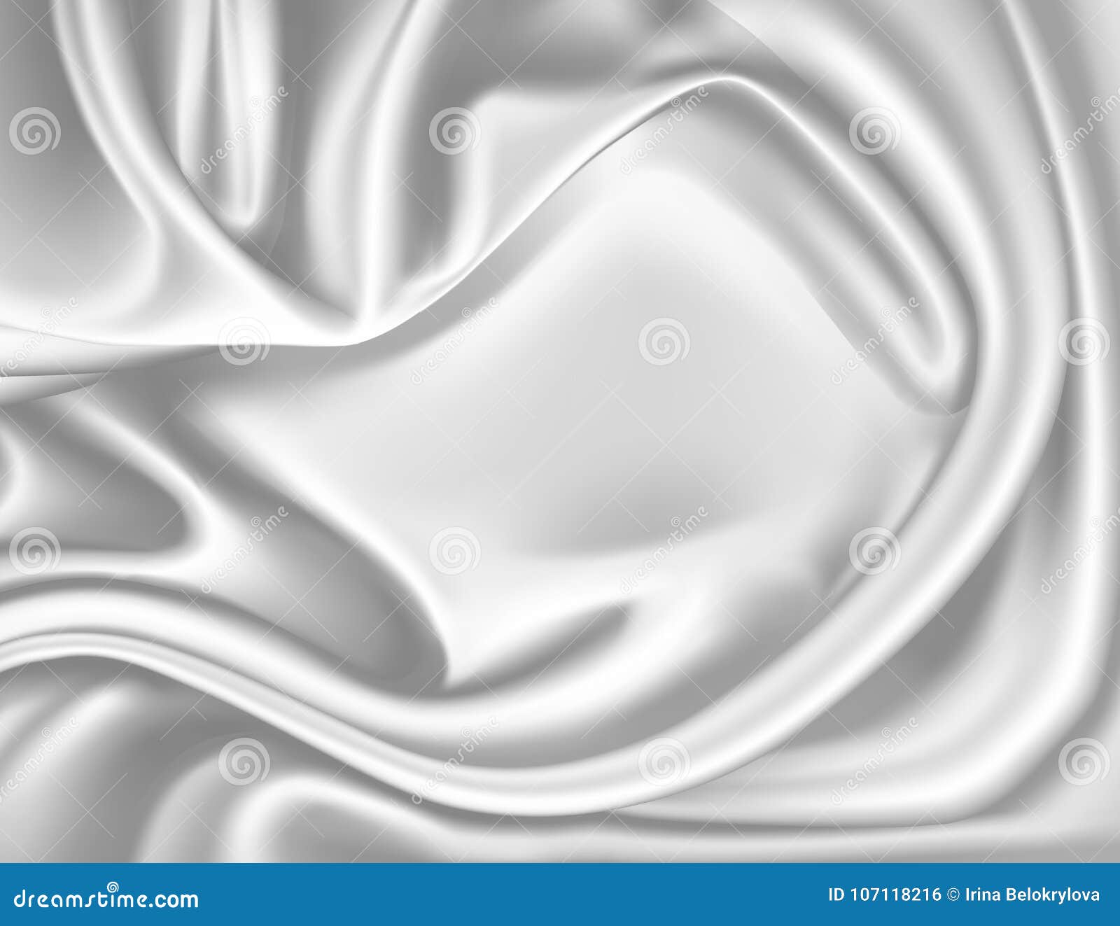 Vector Luxury Realistic Silver Silk, Satin Textile Stock Vector ...