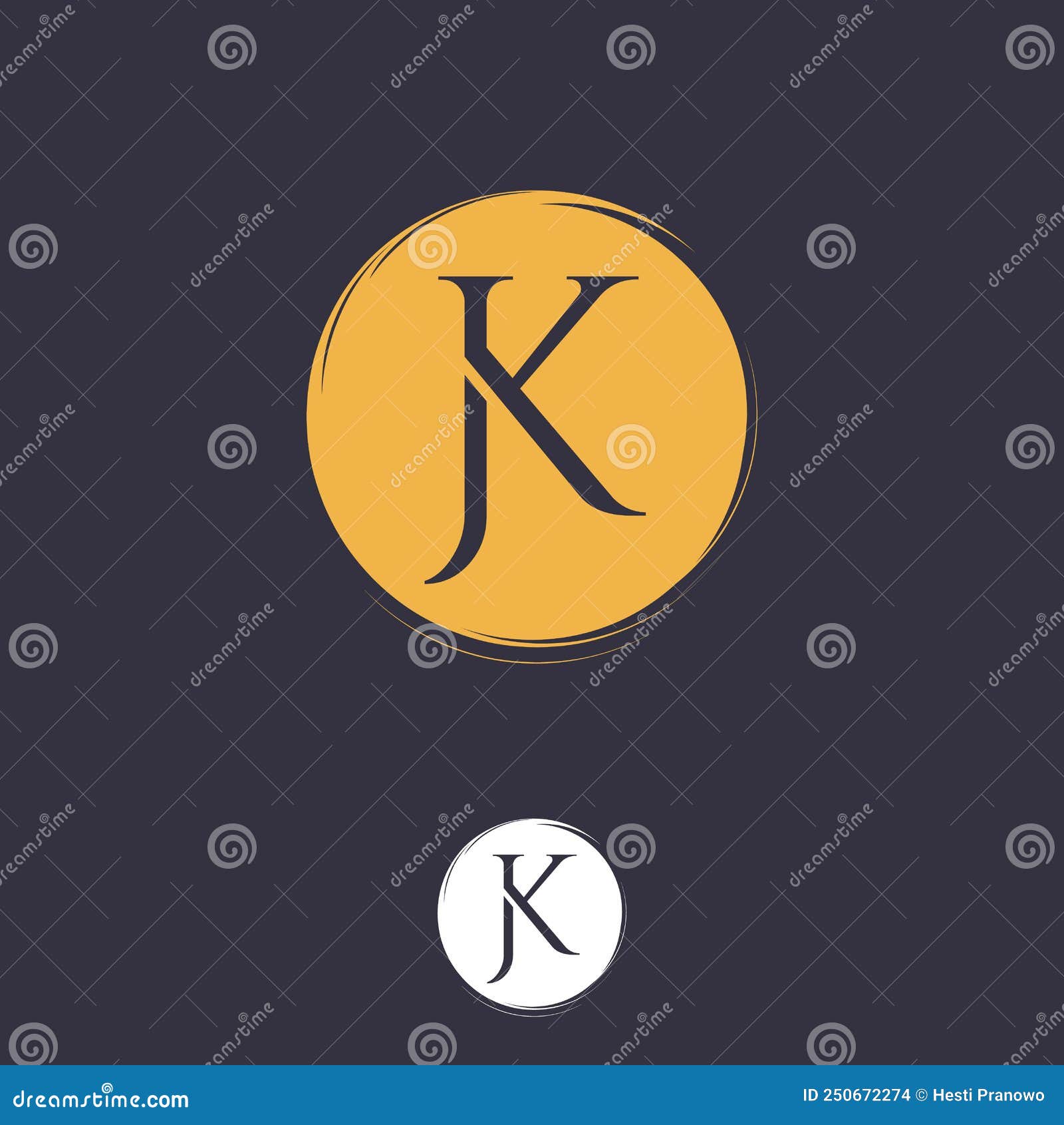 Vector Luxury Style Letter JK Logo Monogram Alphabet Stock Vector ...