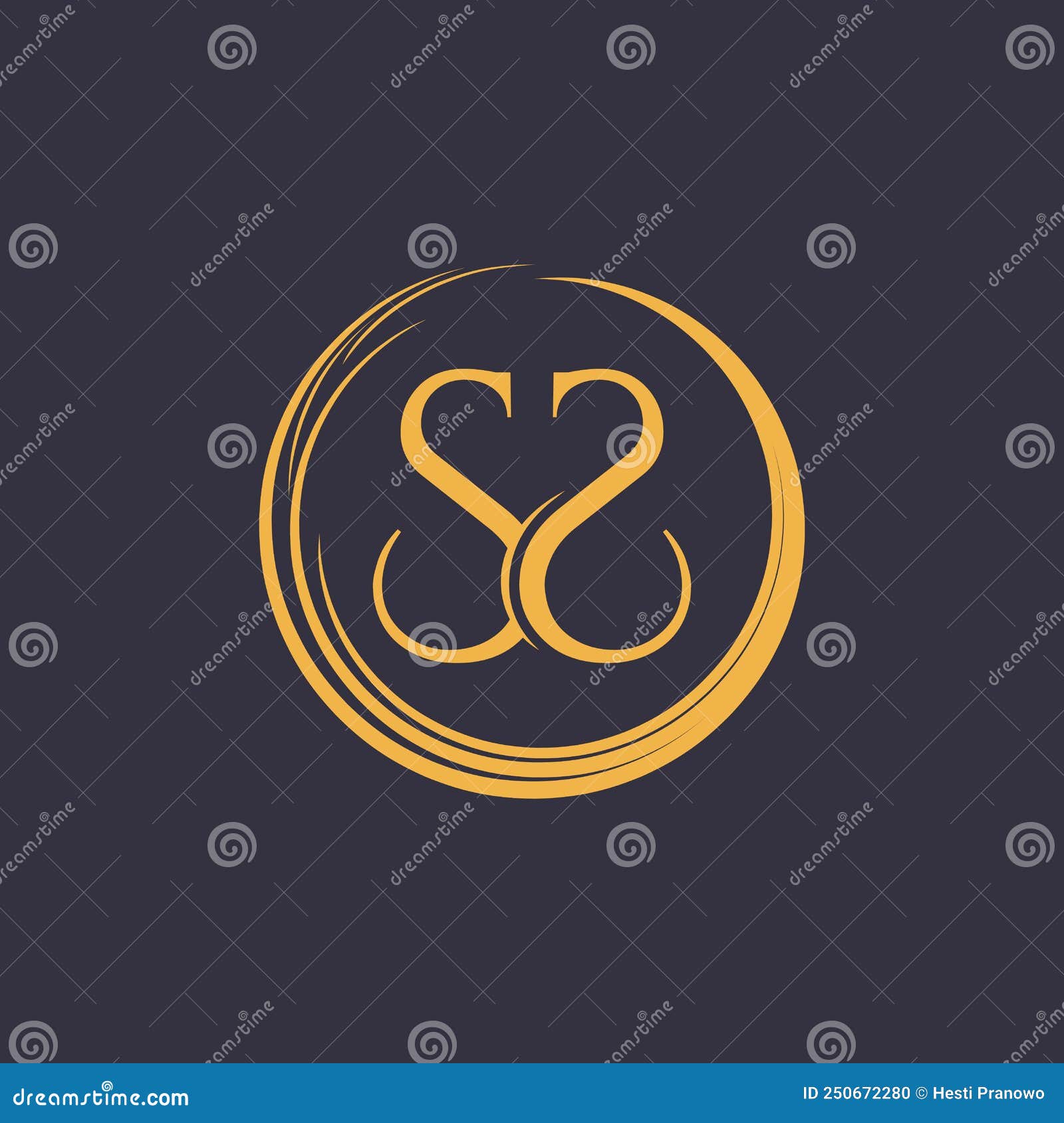 Vector Luxury Style Letter SS Logo Monogram Alphabet Stock Vector ...