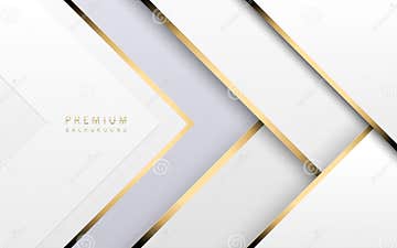 Vector Luxury Tech Background. Stack of White Paper Material Layer with ...