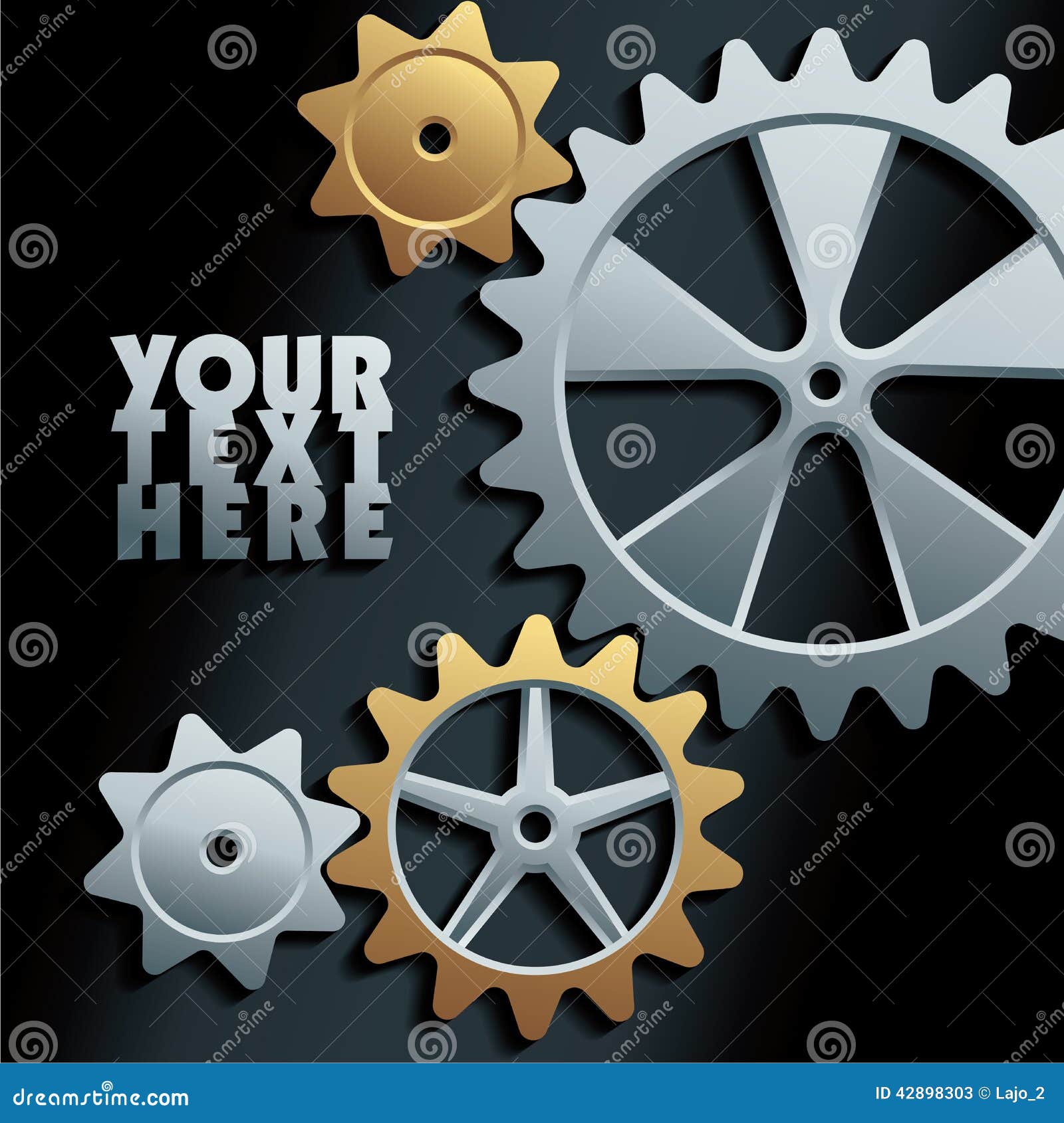Vector Machine Gears Background Stock Vector - Illustration of ...
