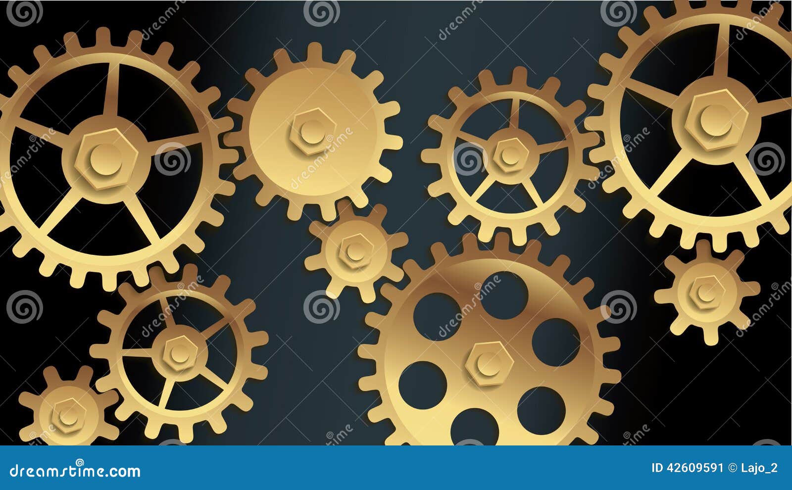Vector machine gears stock vector. Illustration of engine - 42609591