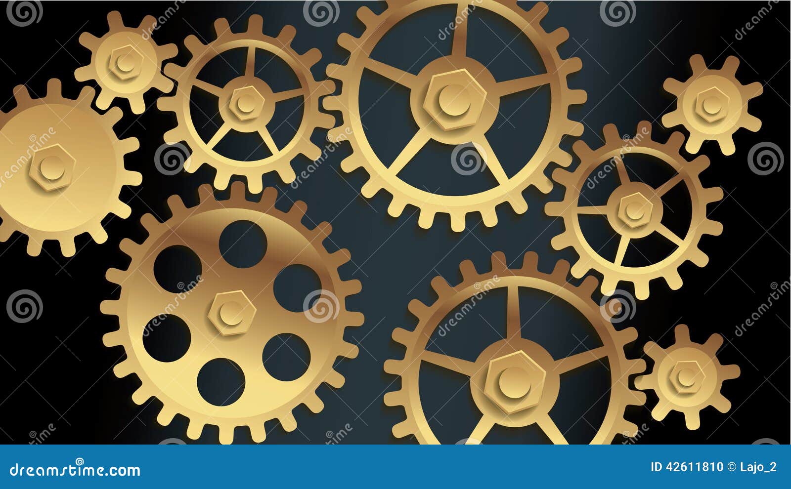 Vector machine gears stock vector. Illustration of cogwheel - 42611810