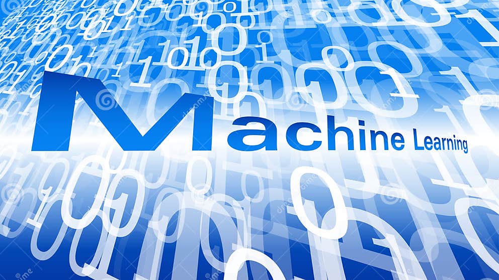 Vector Machine Learning Abstract Background, Computer Binary Code Stock ...