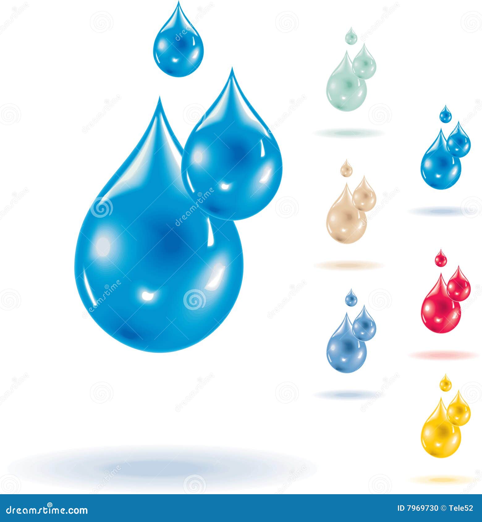 Vector macro waterdrops stock vector. Illustration of cool - 7969730