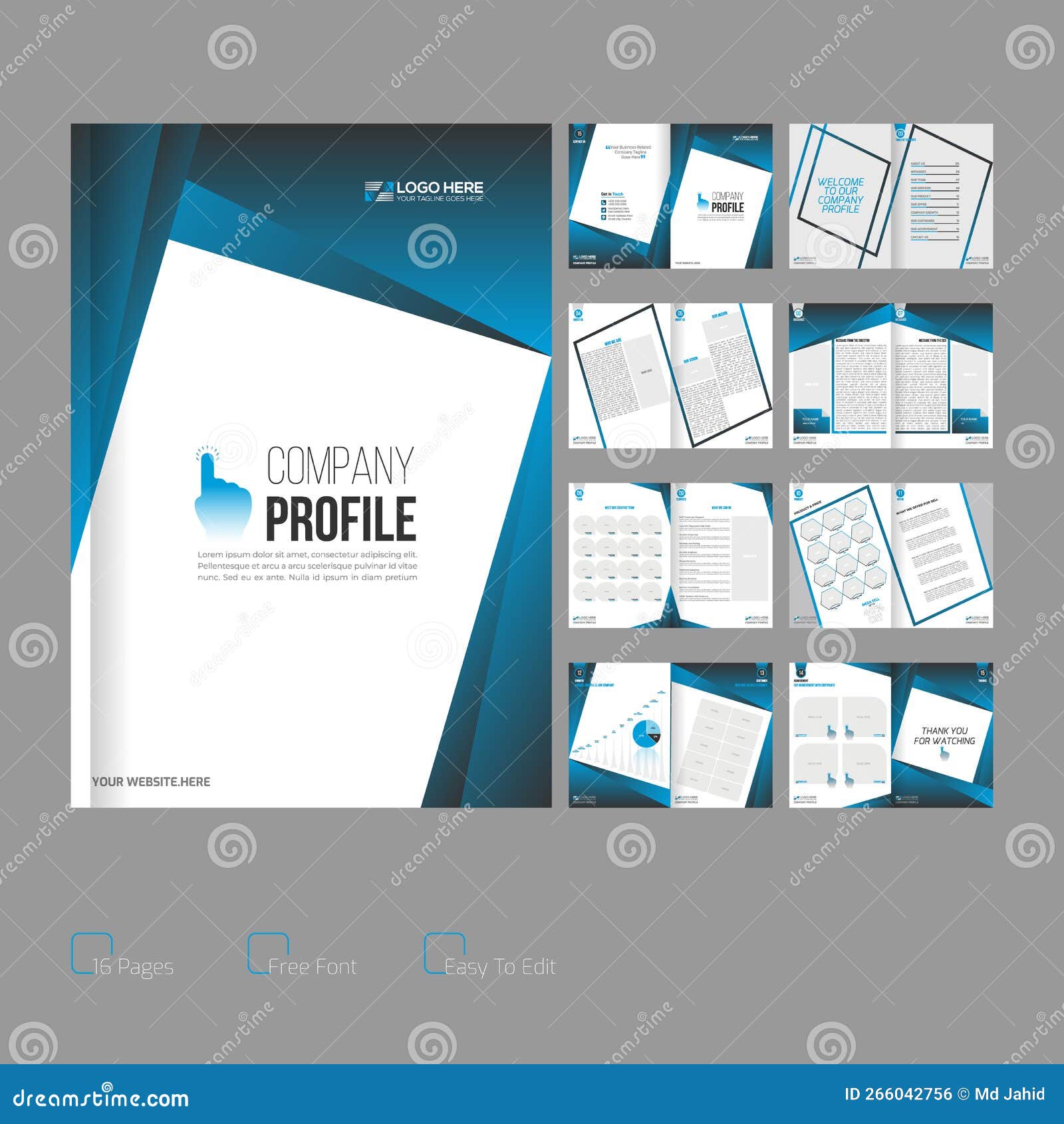 Vector Made Company Profile Design Stock Illustration - Illustration of ...