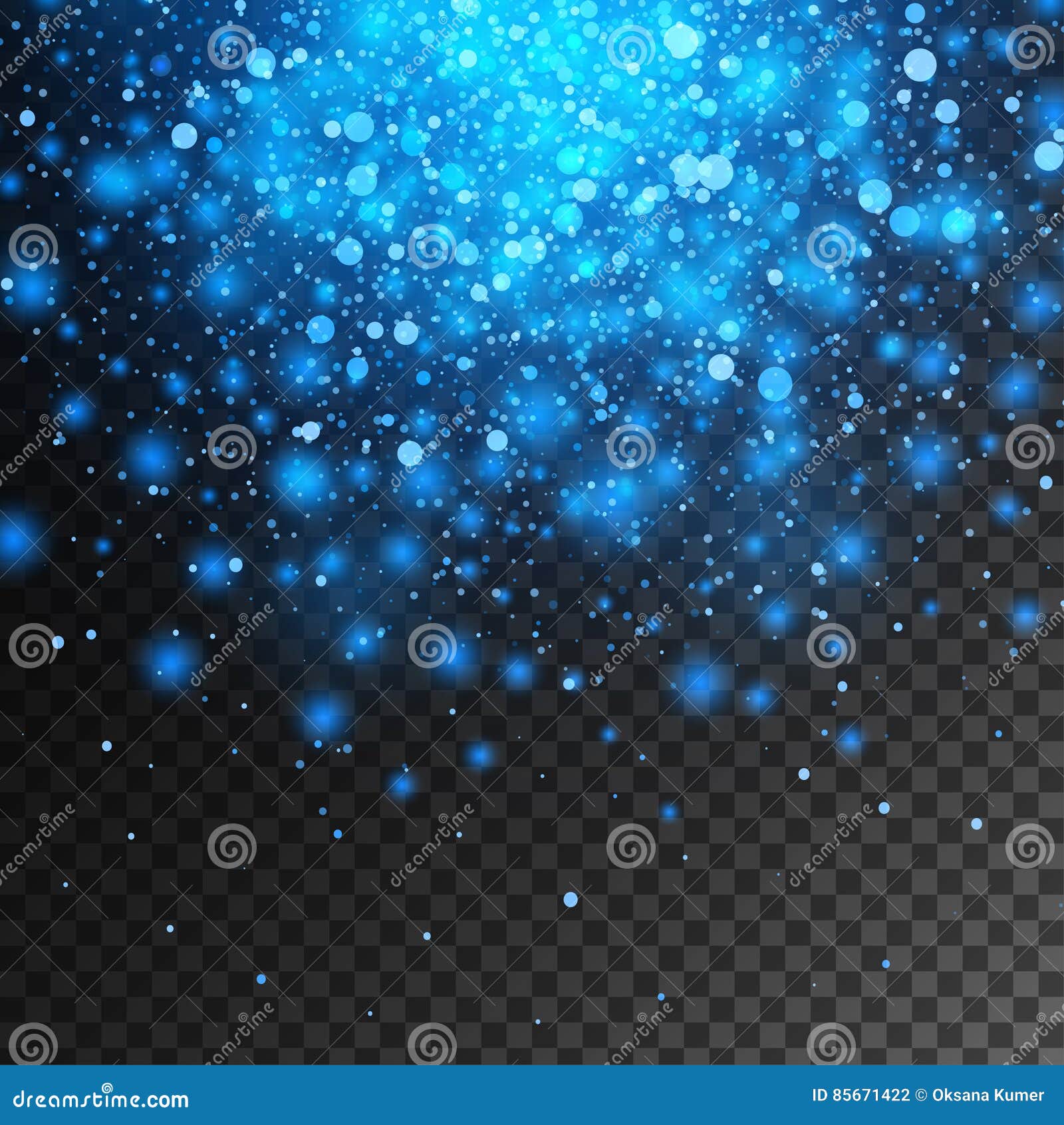 Vector Magic Blue Glow Light Effect Isolated on Transparent Background ...