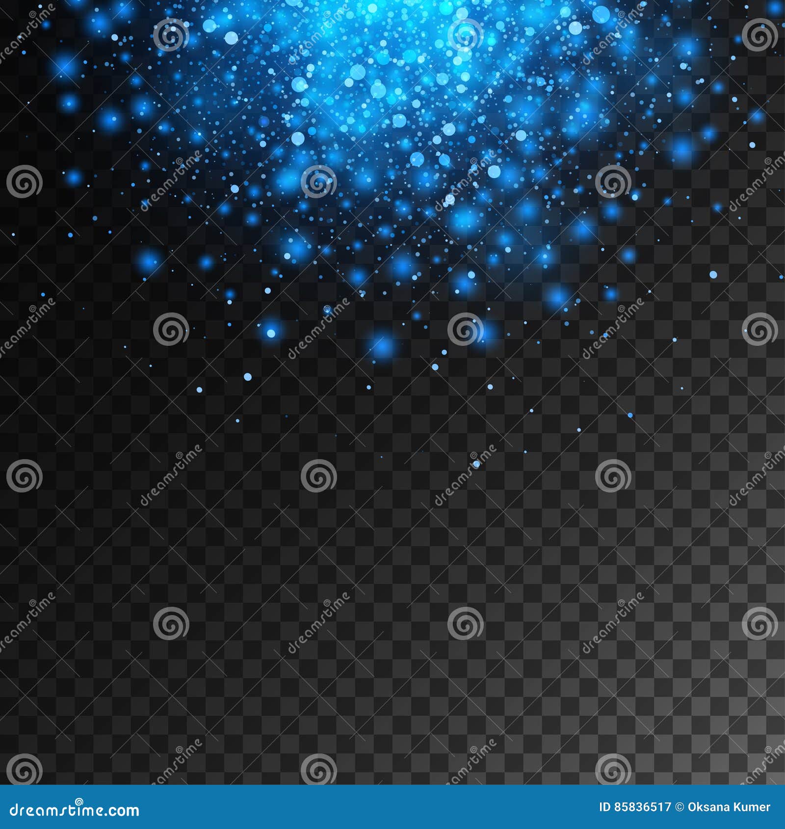 Vector Magic Blue Glow Light Effect Stock Vector - Illustration of blur ...