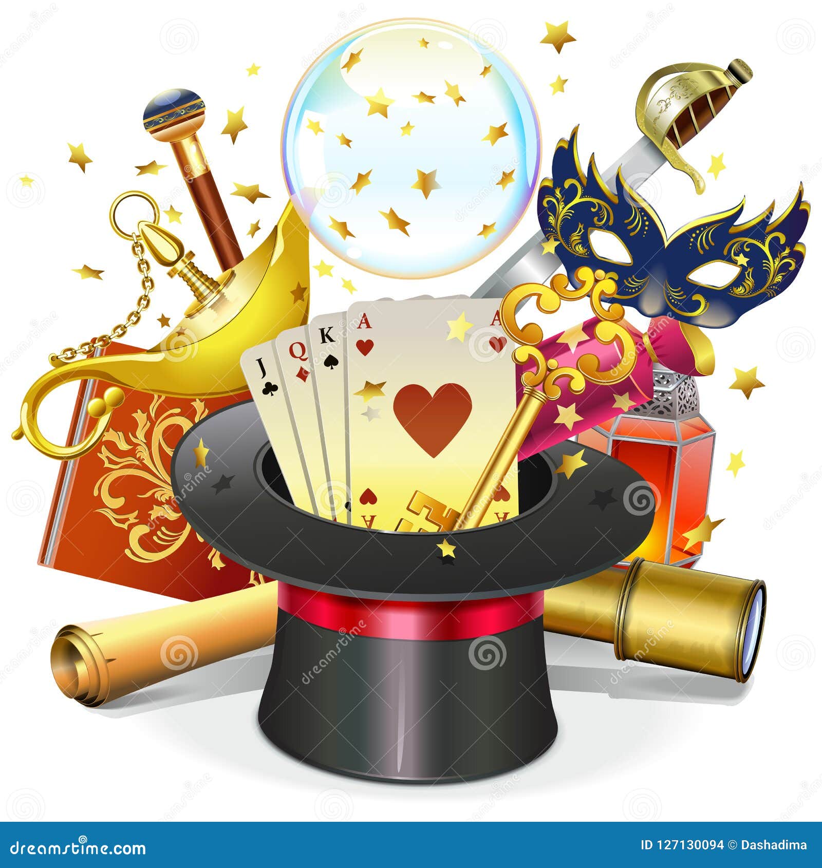 Magic Concept, Vintage Sun With Face, Gold And Black, Engraving ...