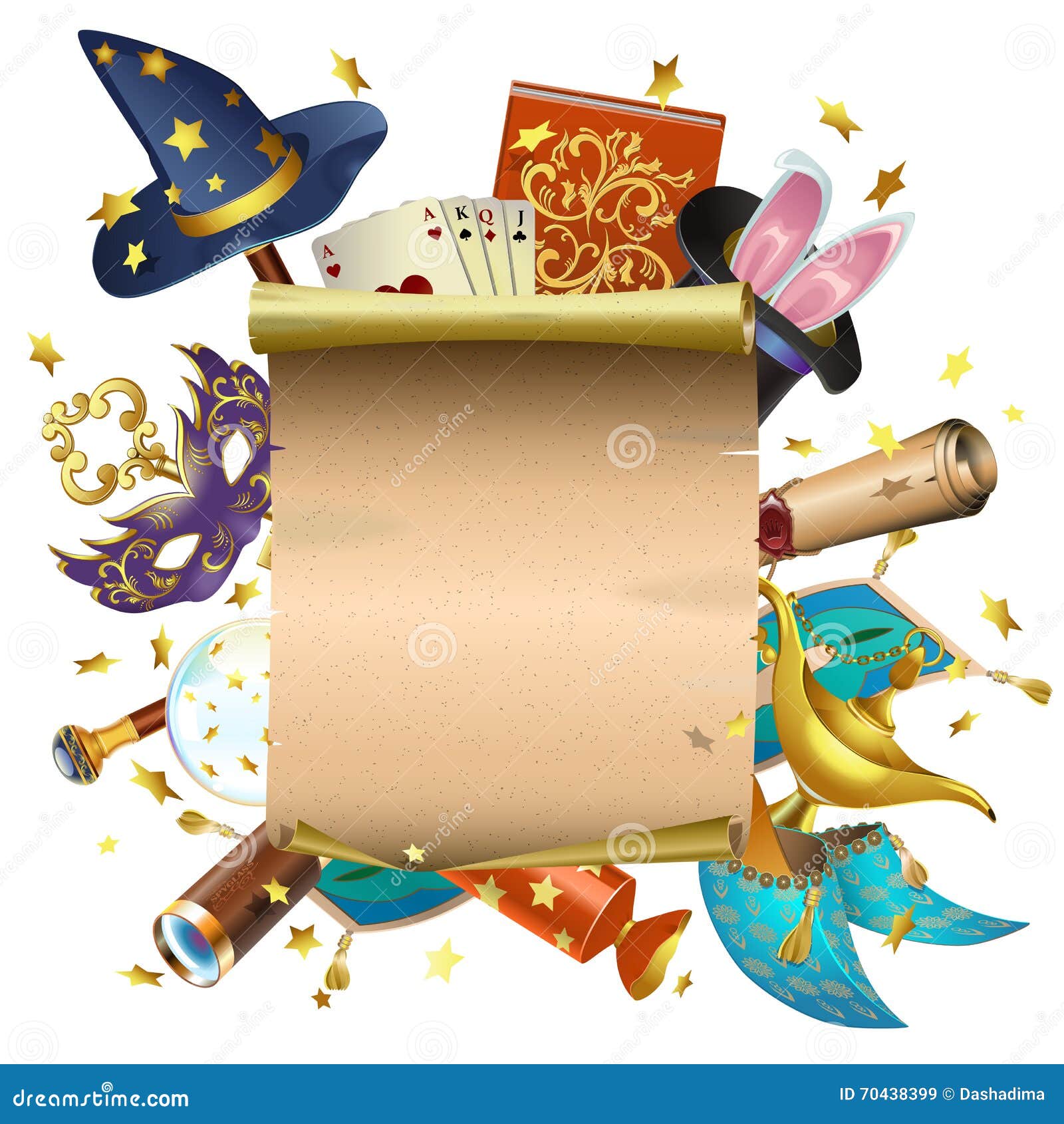 Magic Concept, Vintage Sun With Face, Gold And Black, Engraving ...