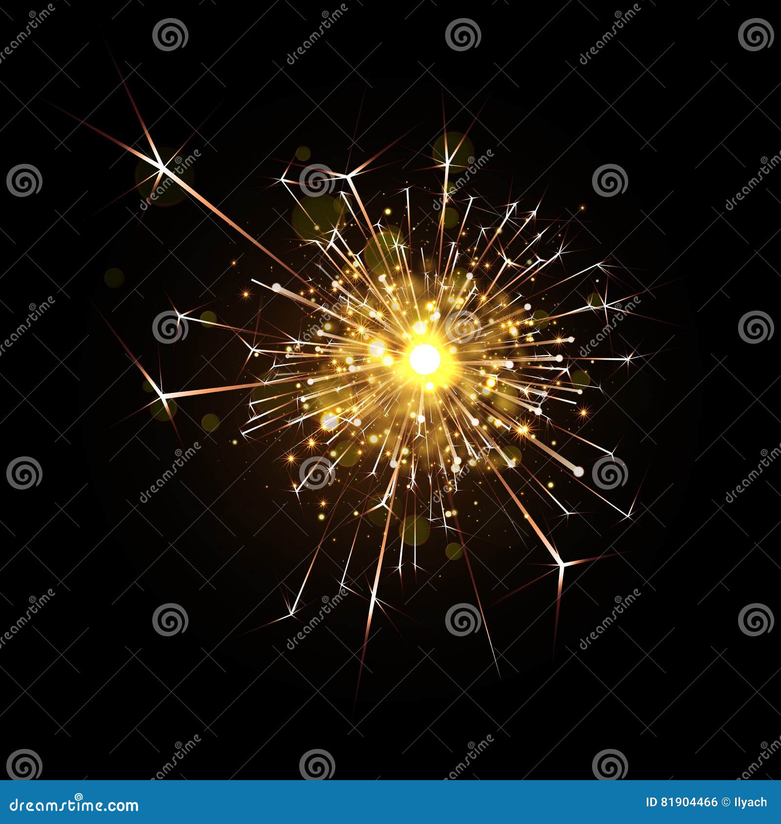 Vector Magic Firework Explosion of Sparkler Stock Vector - Illustration ...