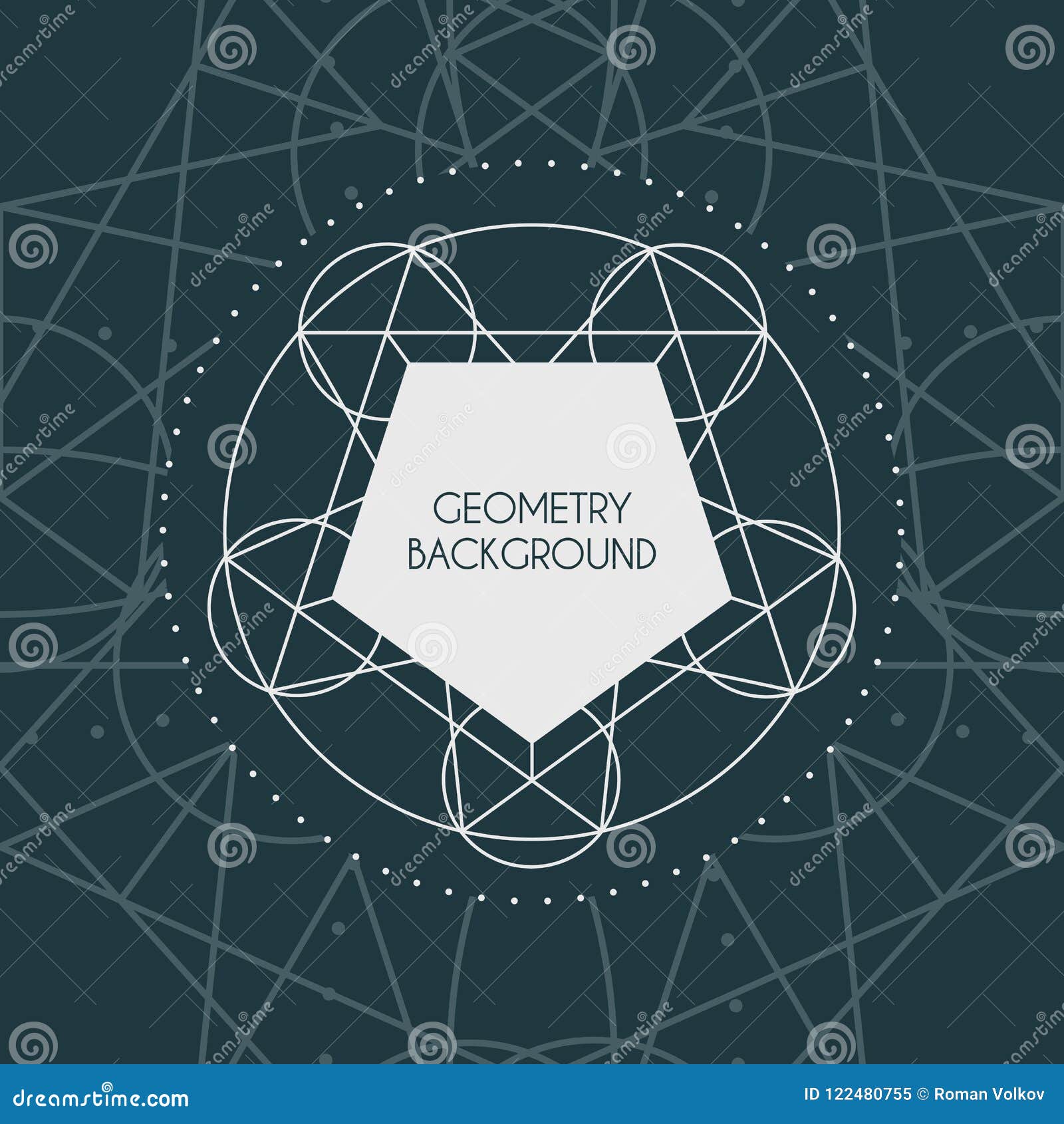 Vector Magic Geometry Background Stock Vector - Illustration of arcanum ...