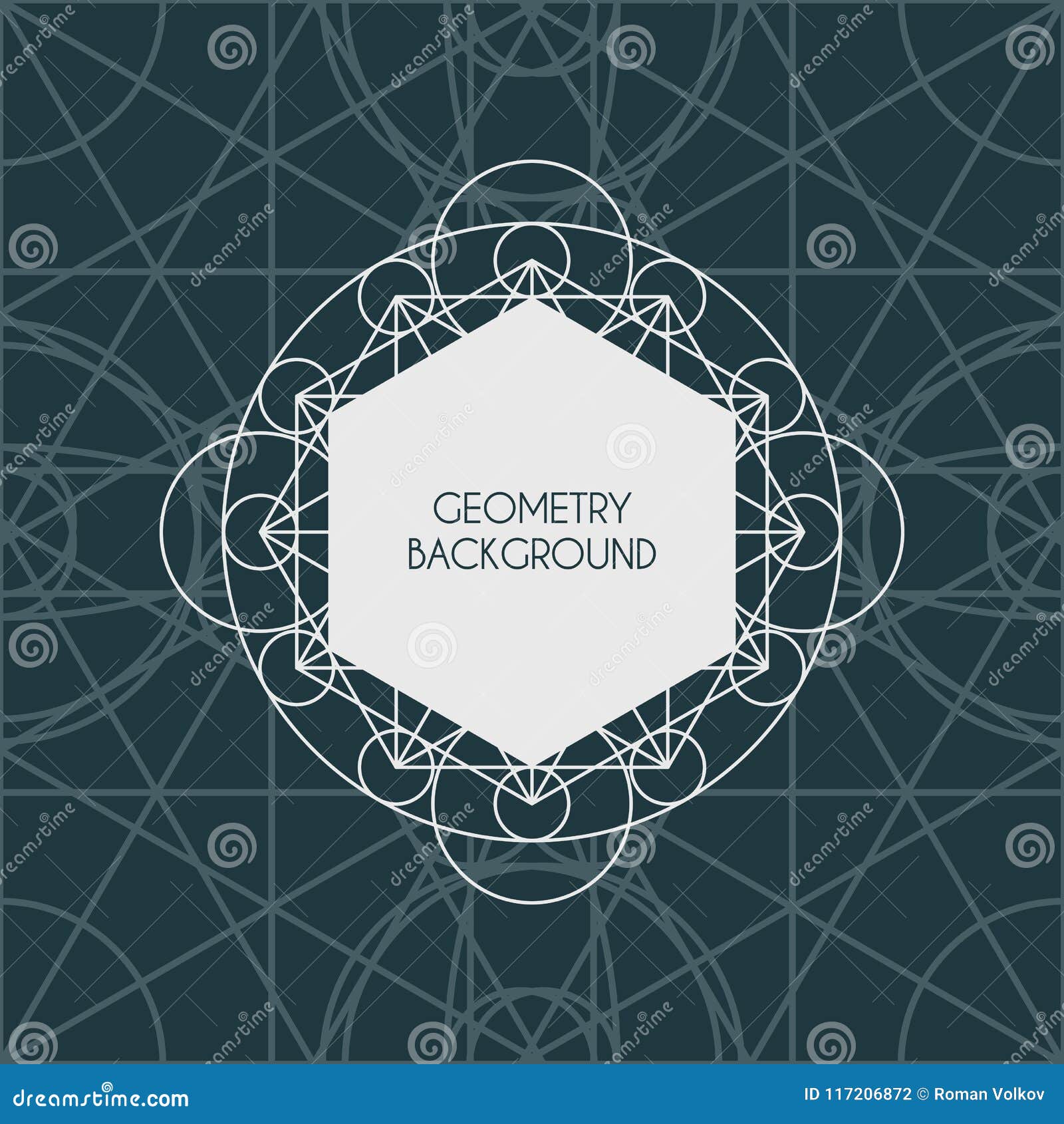 Vector Magic Geometry Background Stock Vector - Illustration of crystal, mystery: 117206872