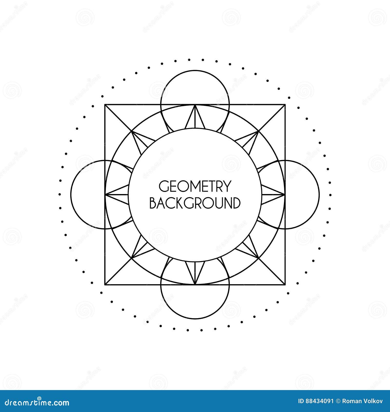 Vector Magic Geometry Background Stock Vector - Illustration of mystic ...