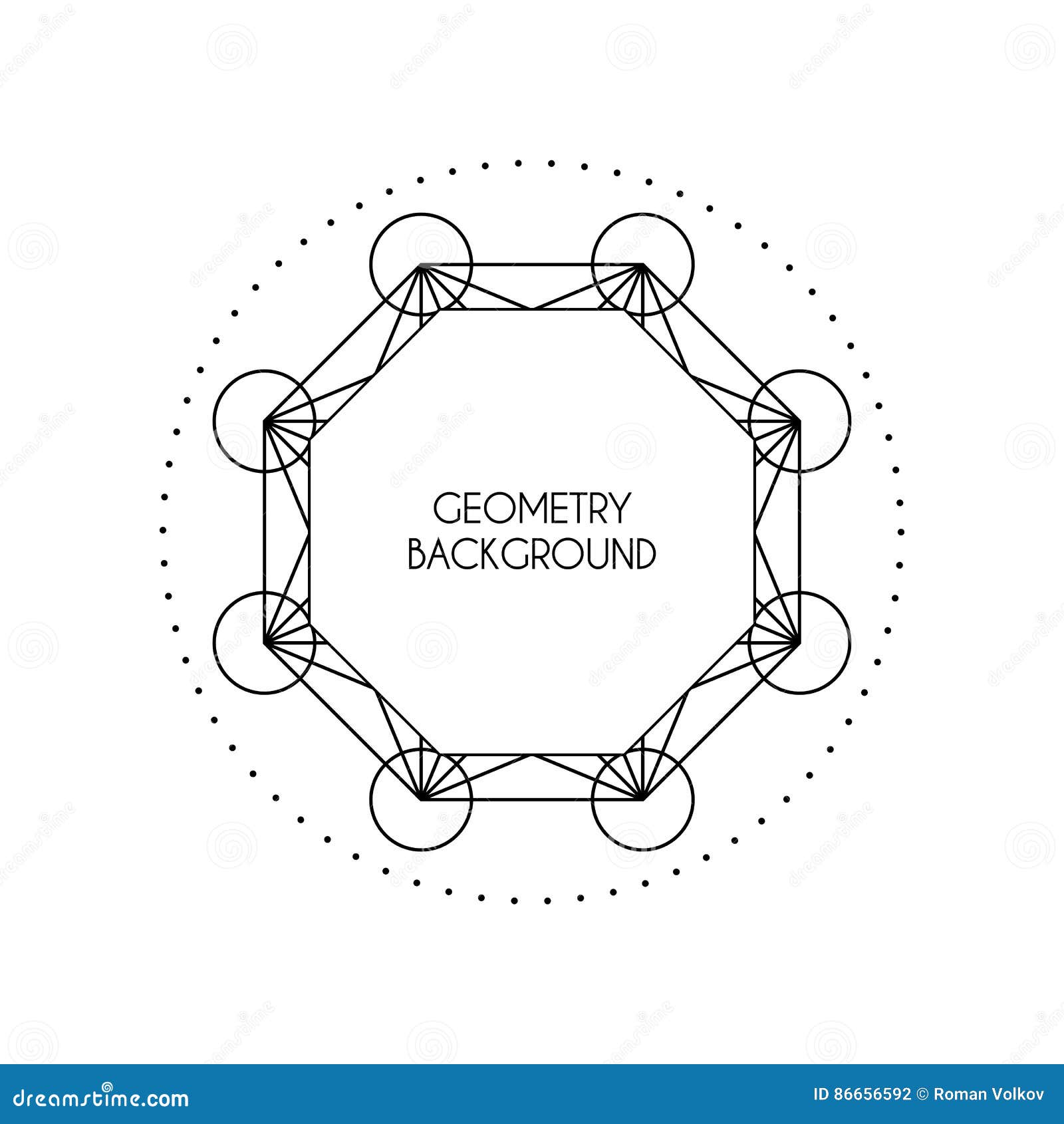 Vector Magic Geometry Background Stock Vector - Illustration of line ...