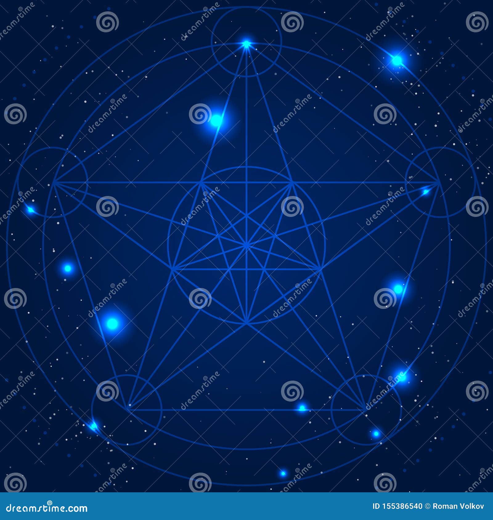 Vector Magic Geometry Sign stock vector. Illustration of abstract ...