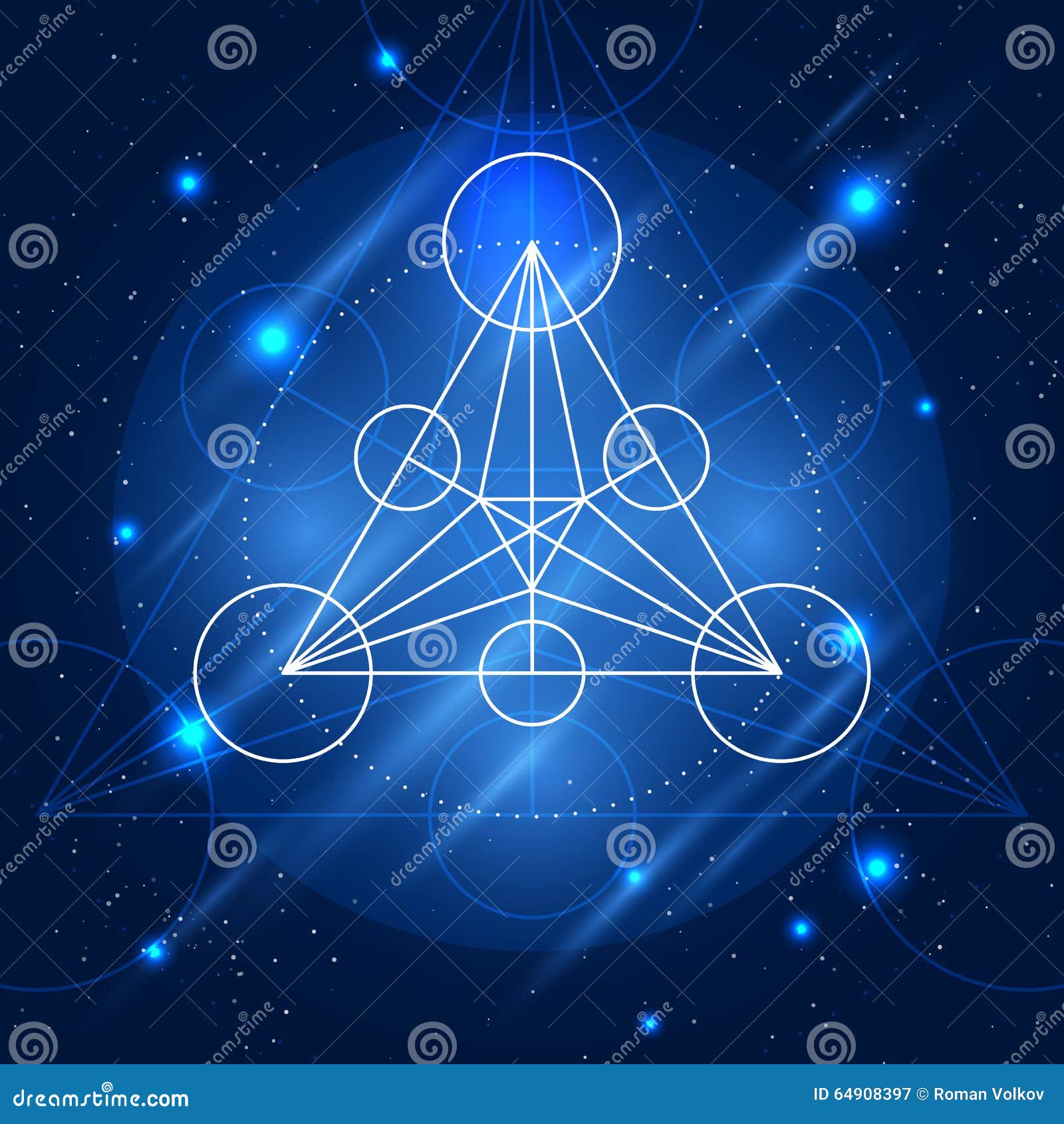 Vector Magic Geometry Sign stock vector. Illustration of background ...