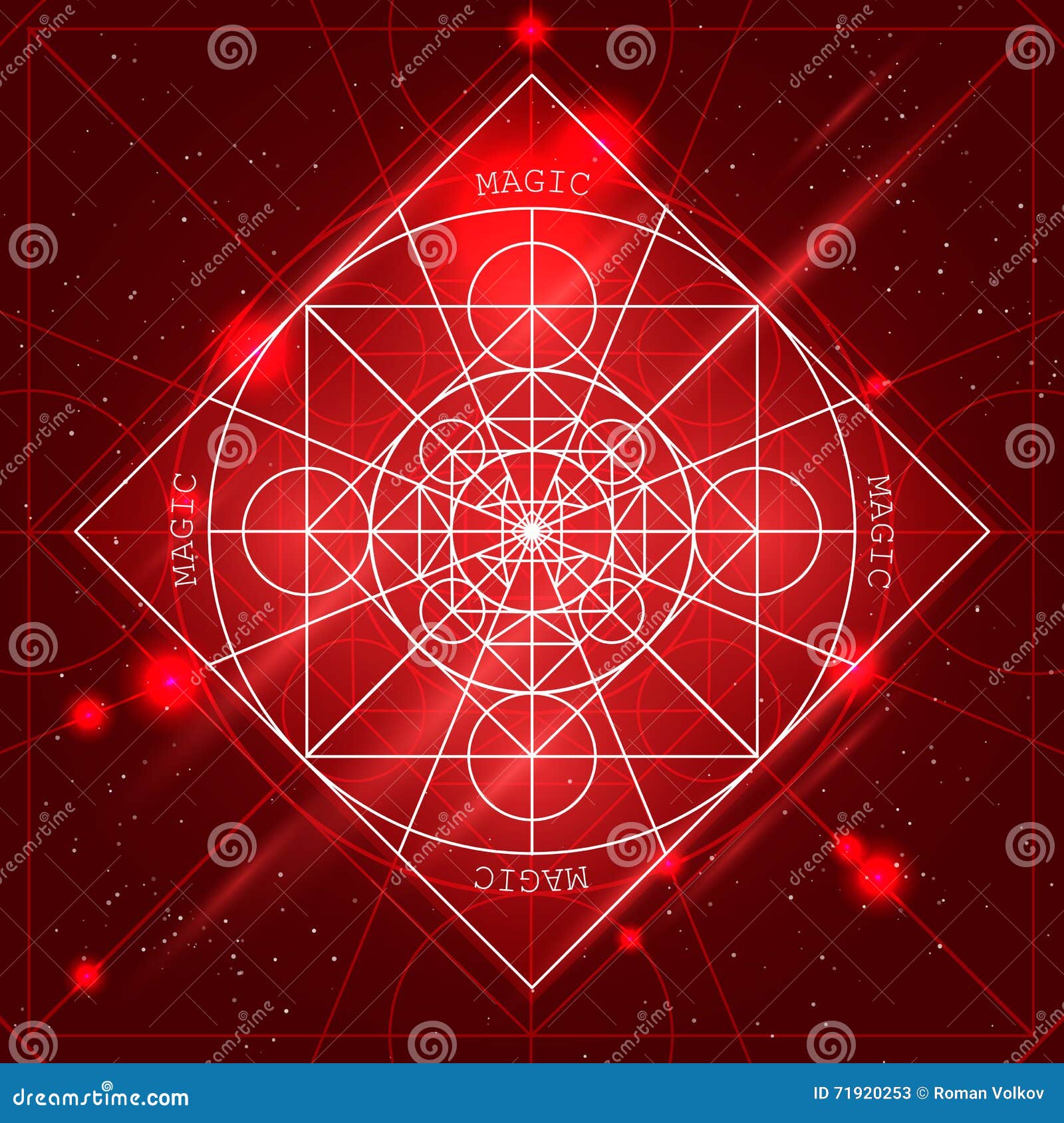 Vector Magic Geometry Sign stock vector. Illustration of freemasonry ...