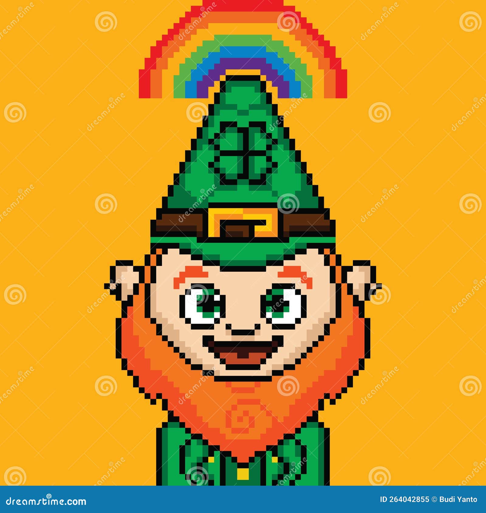 Vector Magic Human Character with Hat and Magic with Pixel Art Stock ...
