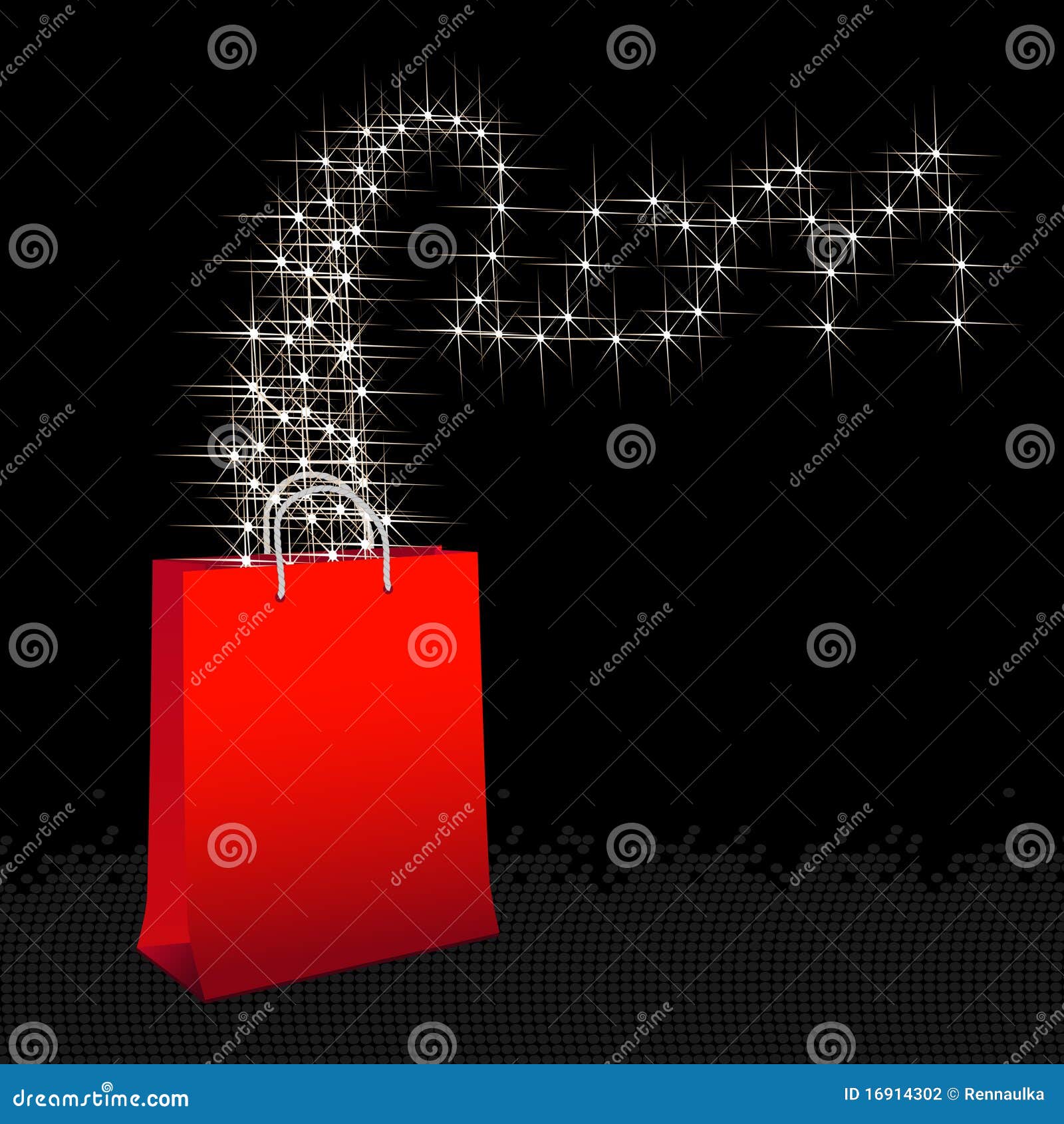 Vector magic shopping bag stock vector. Illustration of graphic - 16914302