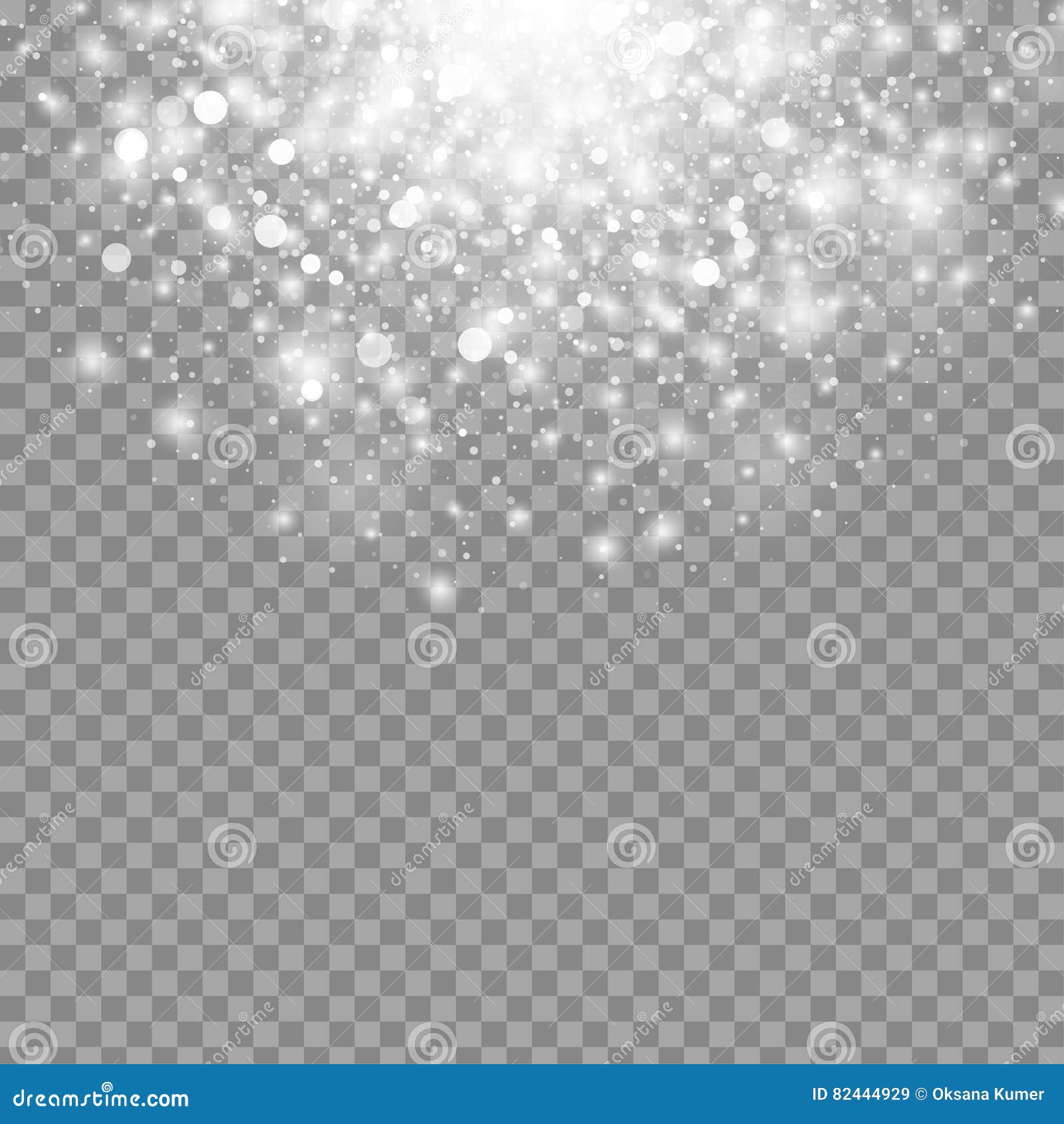 Vector Magic White Glow Light Effect Isolated on Transparent Background ...