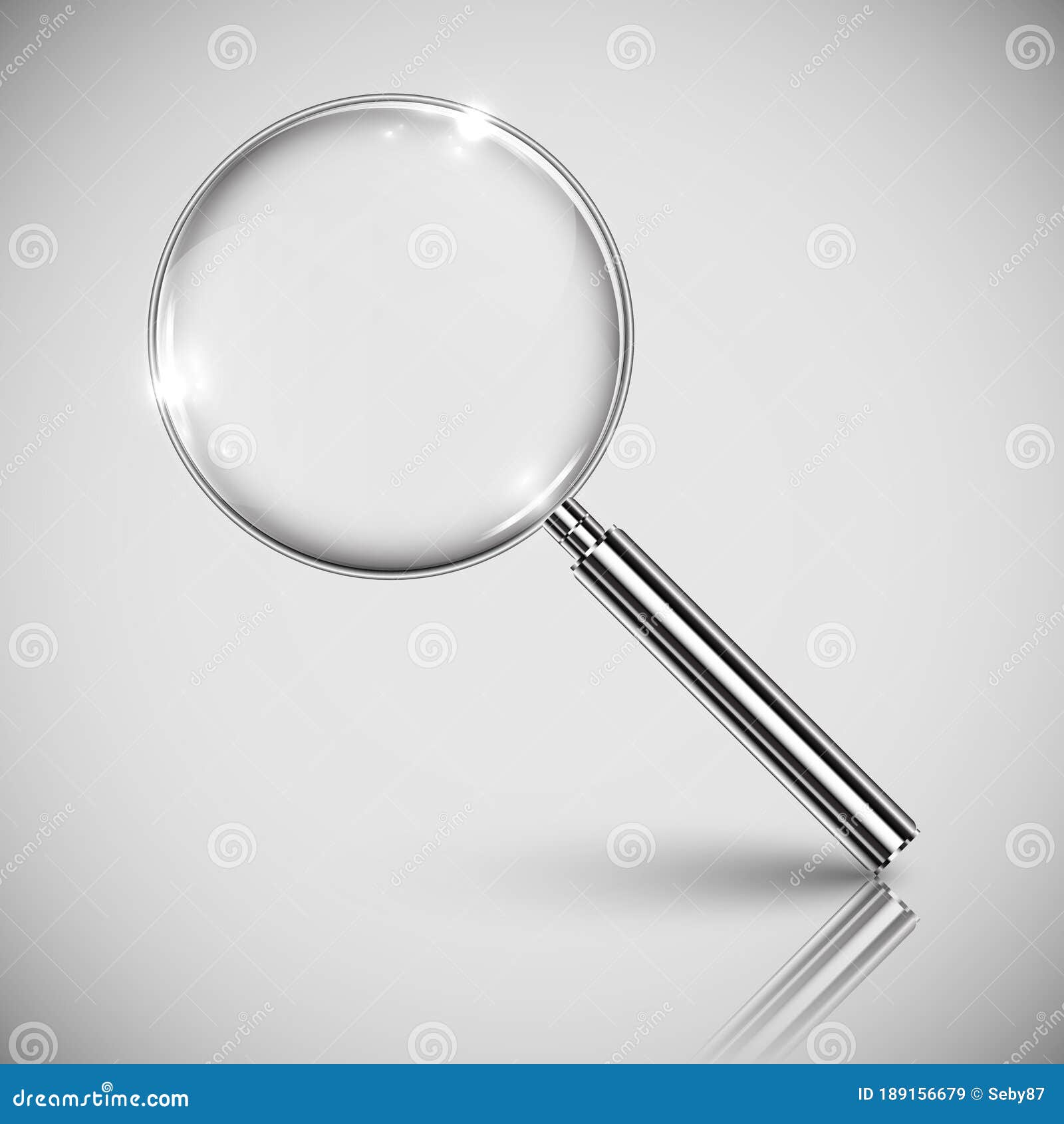 Vector magnifier stock vector. Illustration of look - 189156679