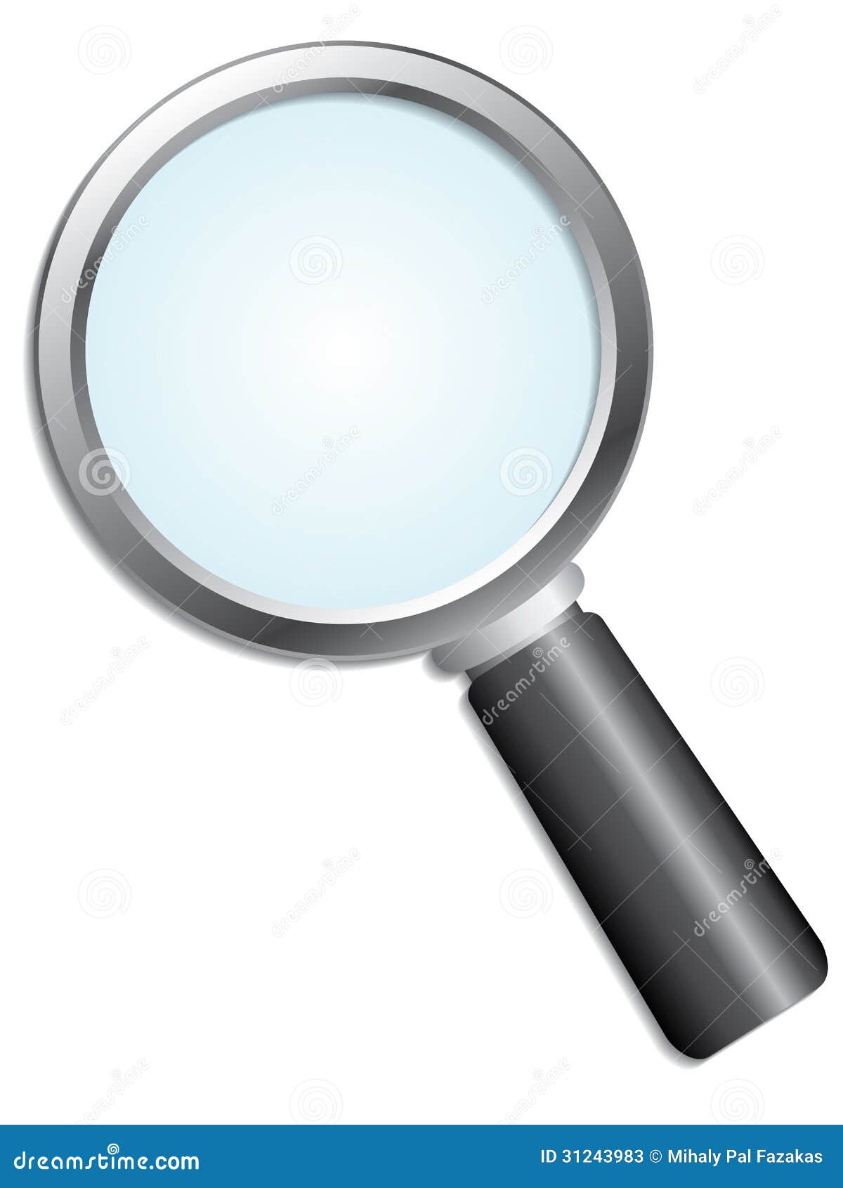 Vector magnifier stock vector. Illustration of discovery - 31243983