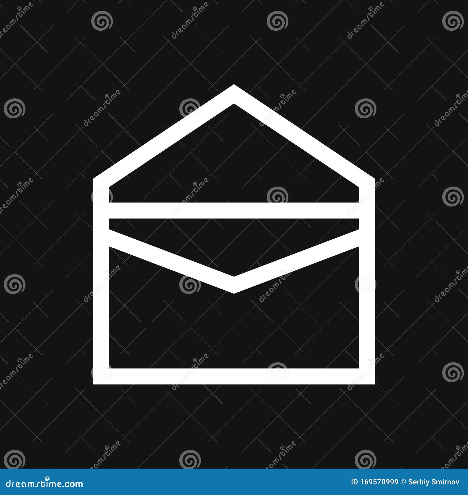 Envelope Icon, Vector Mail Envelope and Letter Symbol Stock ...