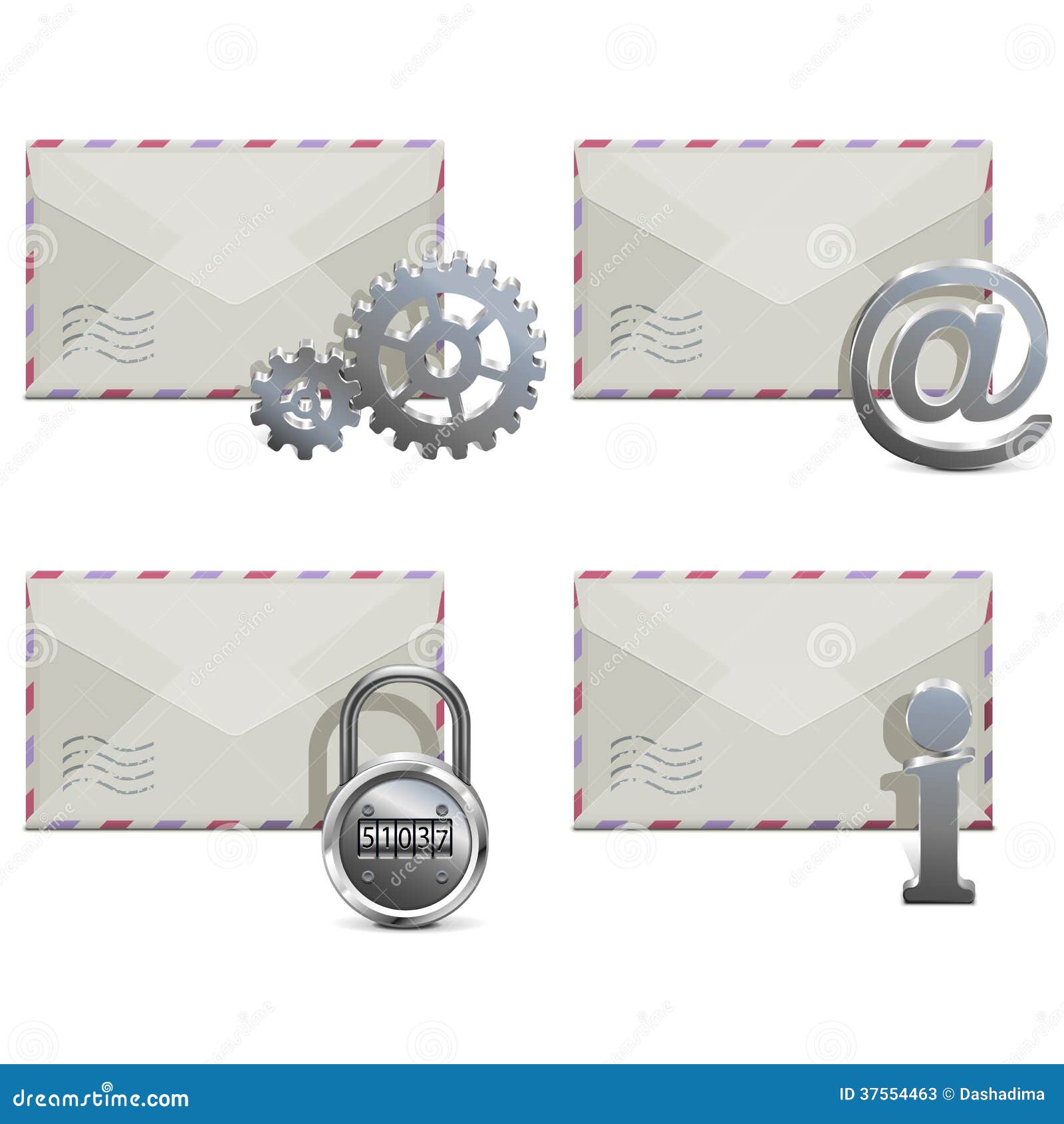 Vector Mail Icons stock vector. Illustration of letter - 37554463