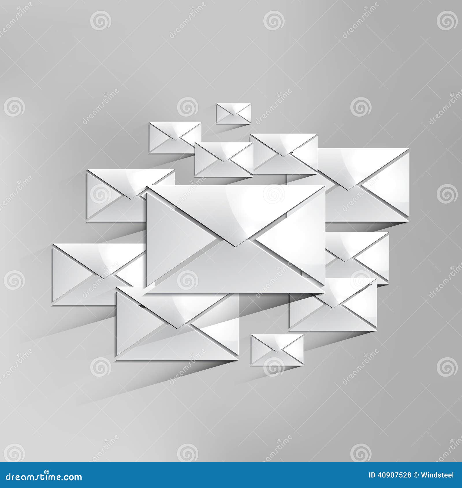 Vector mail web icon stock vector. Illustration of button - 40907528