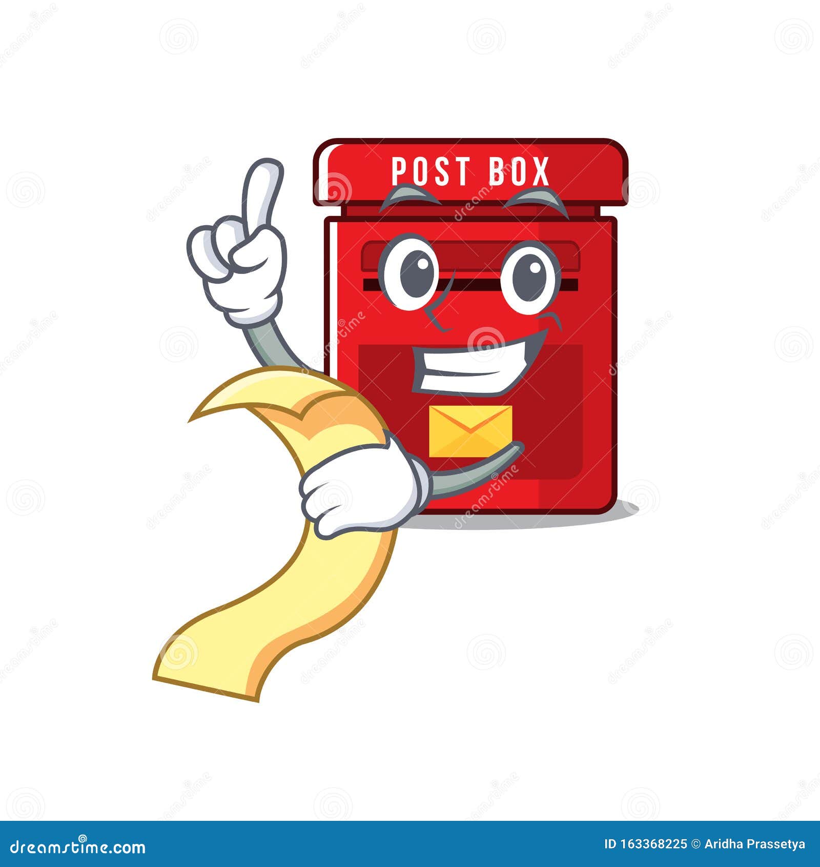 Vector Red Mailbox With Letters | CartoonDealer.com #80587989