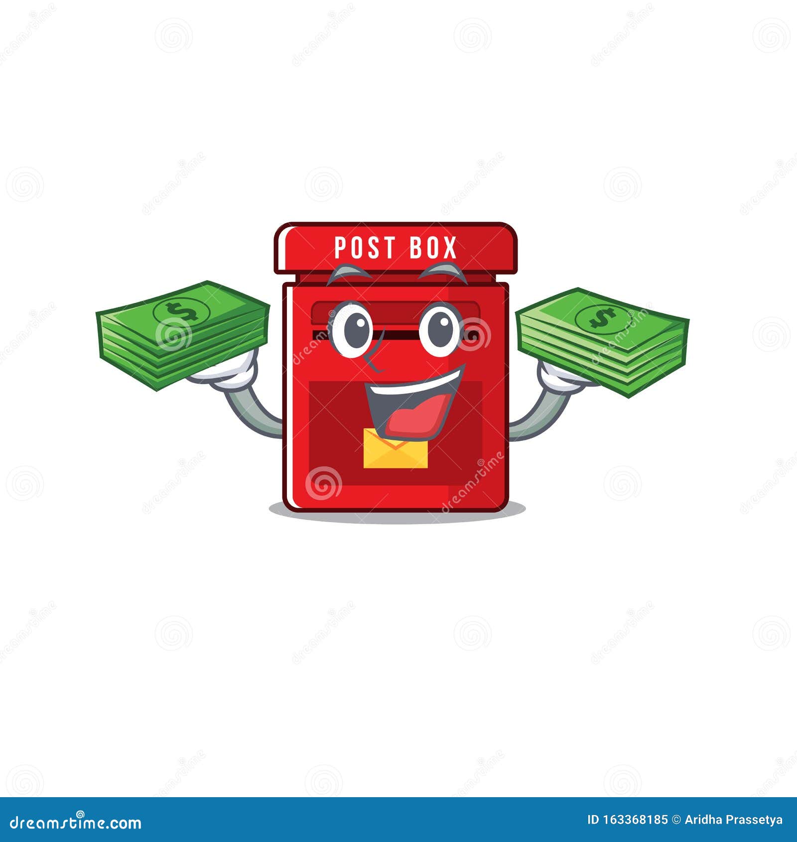Vector Red Mailbox With Letters | CartoonDealer.com #80587989