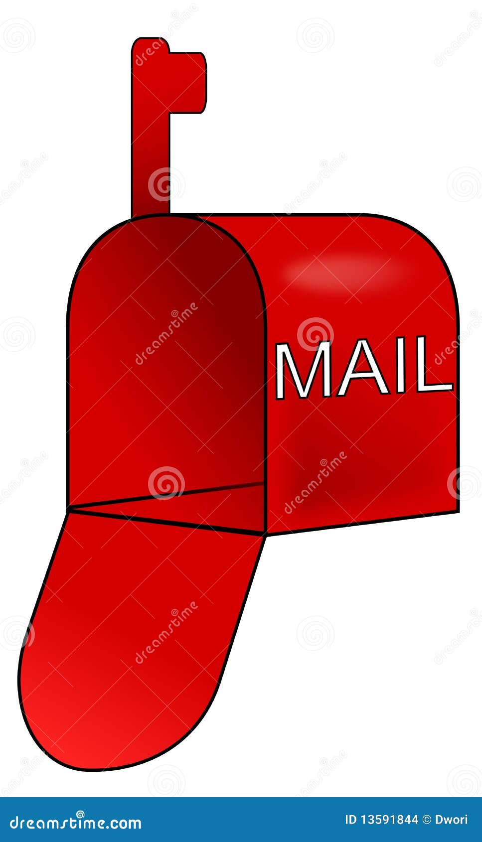 Mailbox Icon Logo Vector Symbol. Envelope Icon Isolated On White ...