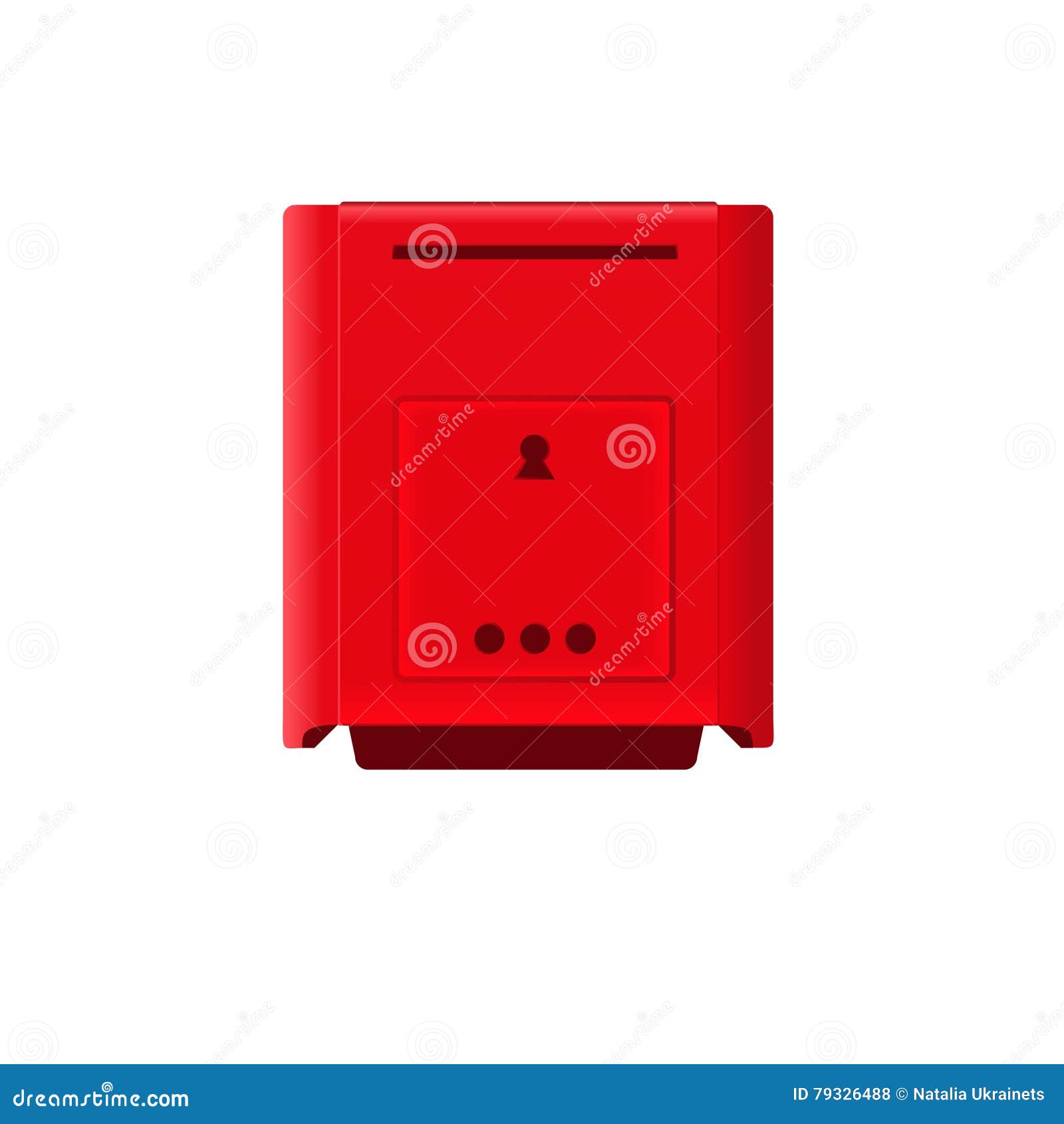 Vector Mailbox Icon stock vector. Illustration of email - 79326488